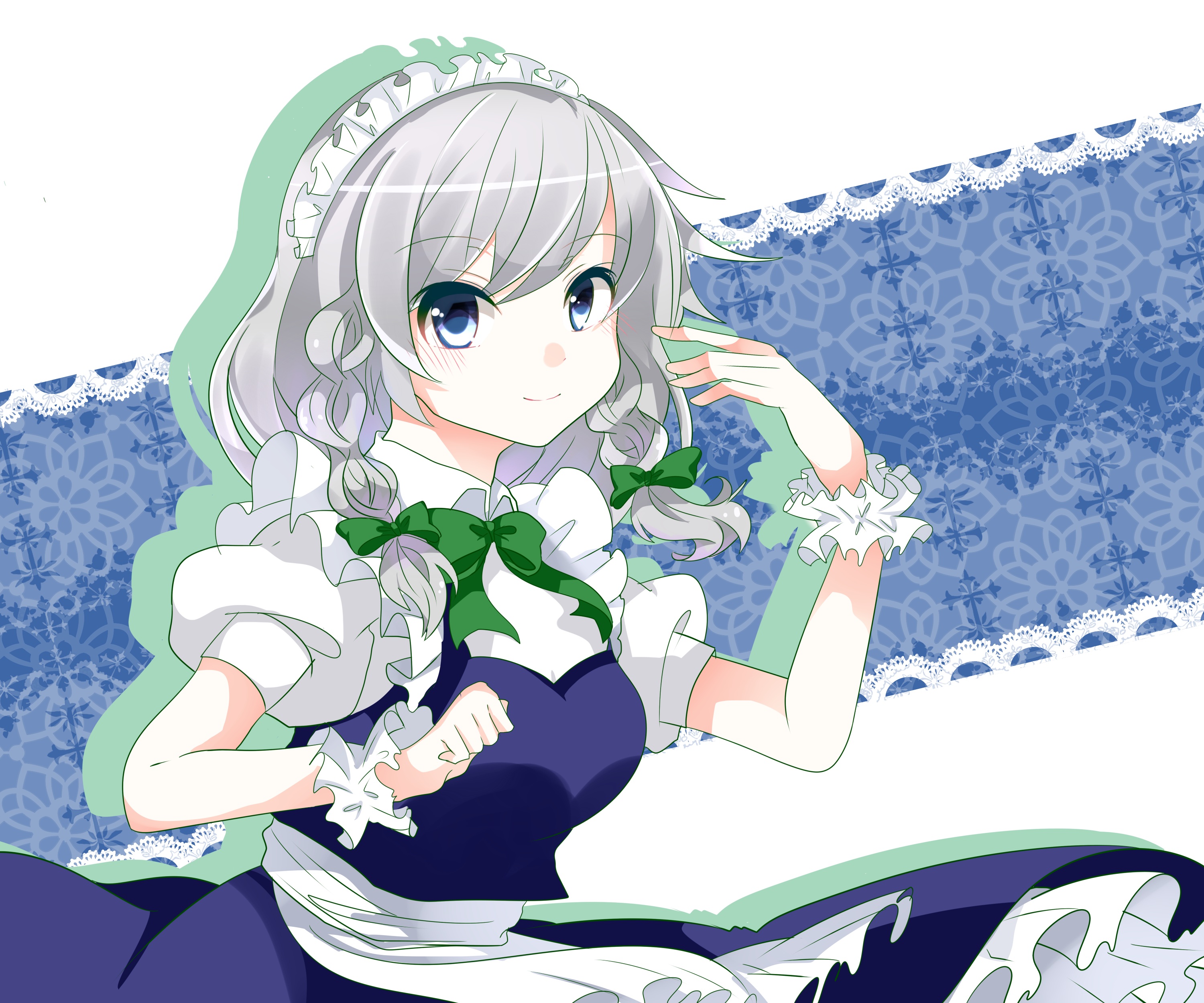 Download Sakuya Izayoi Anime Touhou HD Wallpaper by 御浦ちより