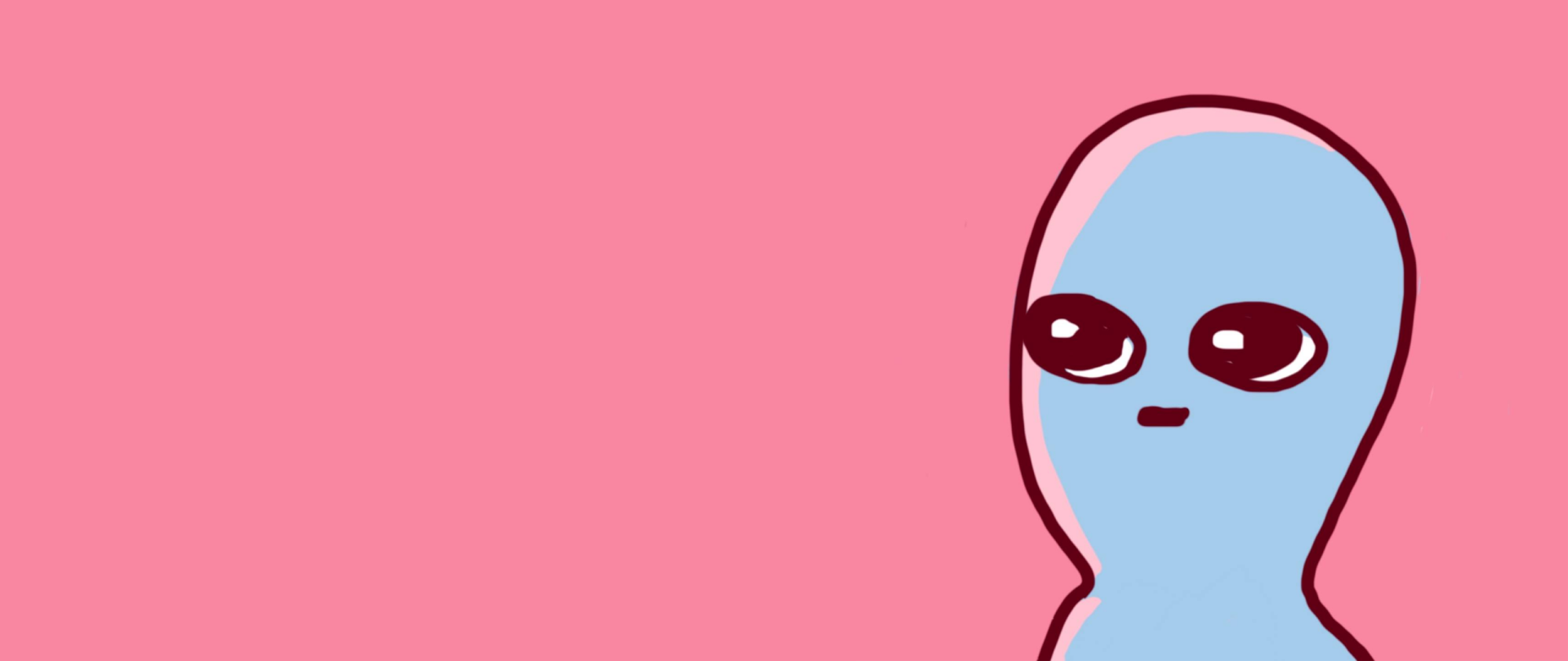 Minimalist Alien Meme from a Strange Planet – HD Funny Wallpaper by ...