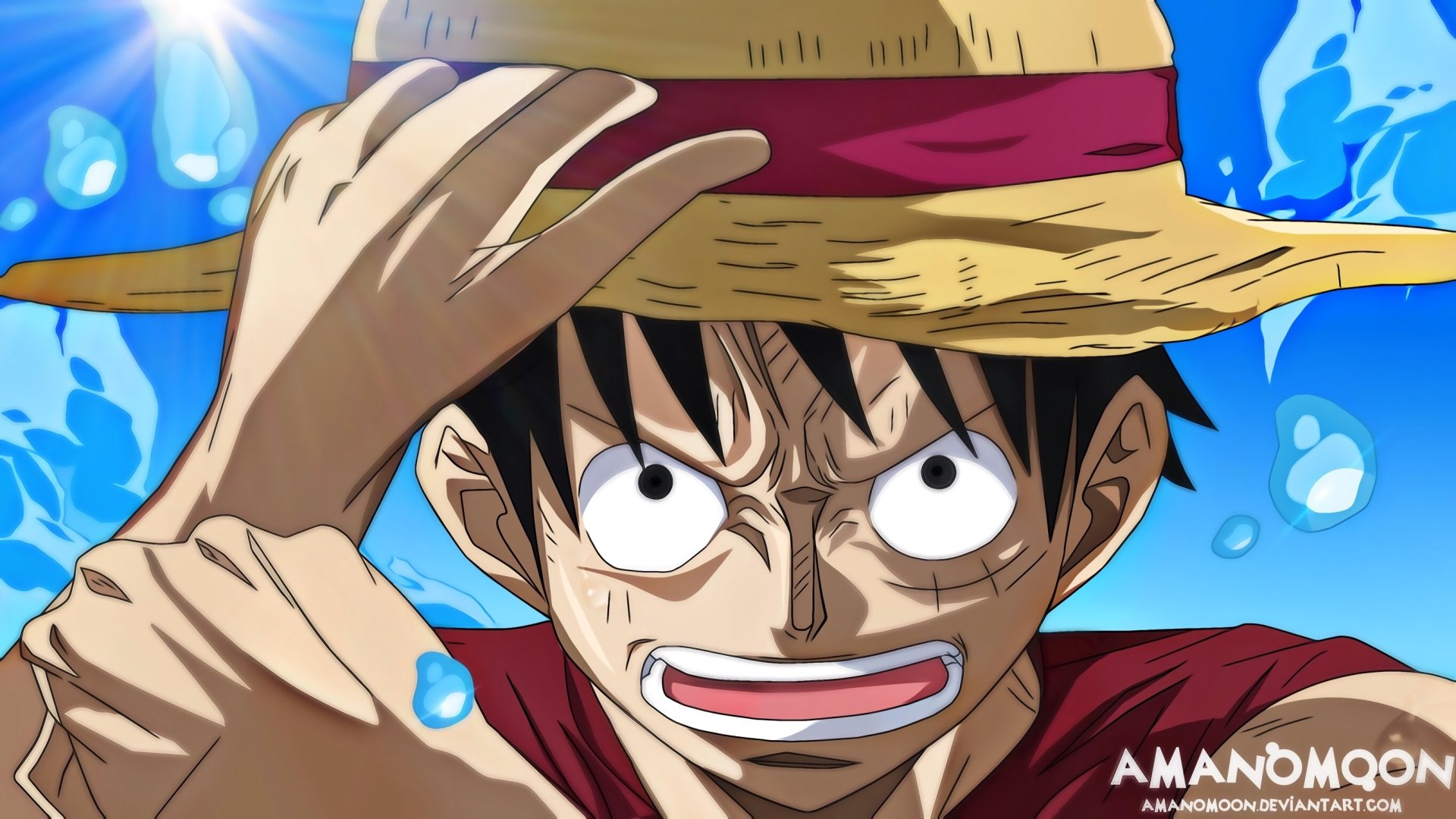 Download Monkey D. Luffy Anime One Piece HD Wallpaper by Amanomoon ...