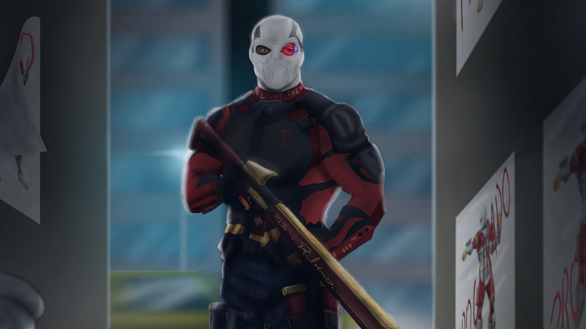 Download DC Comics Comic Deadshot HD Wallpaper by Rubens de Almeida