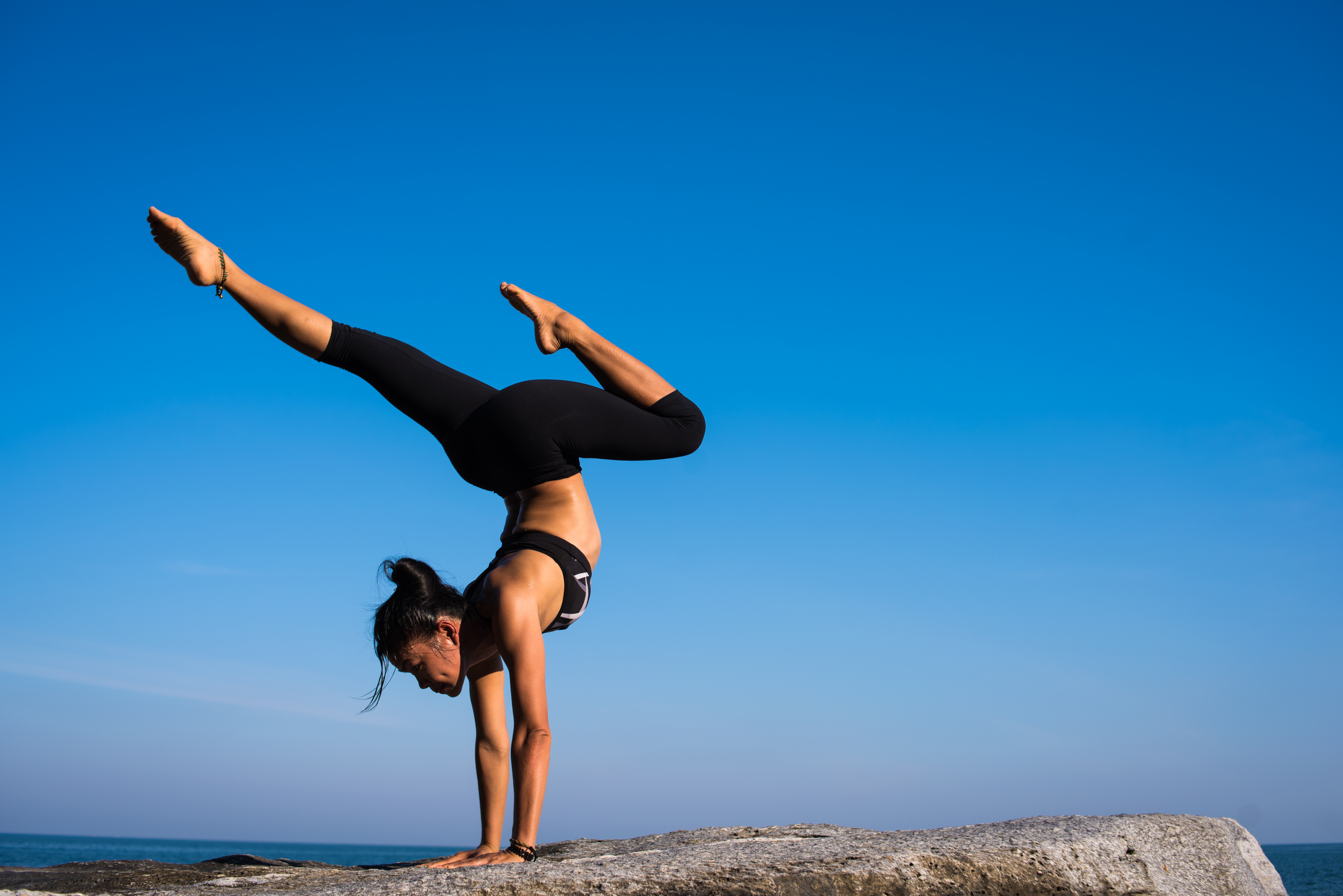 Download Woman Yoga 4k Ultra HD Wallpaper by Chevanon Photography