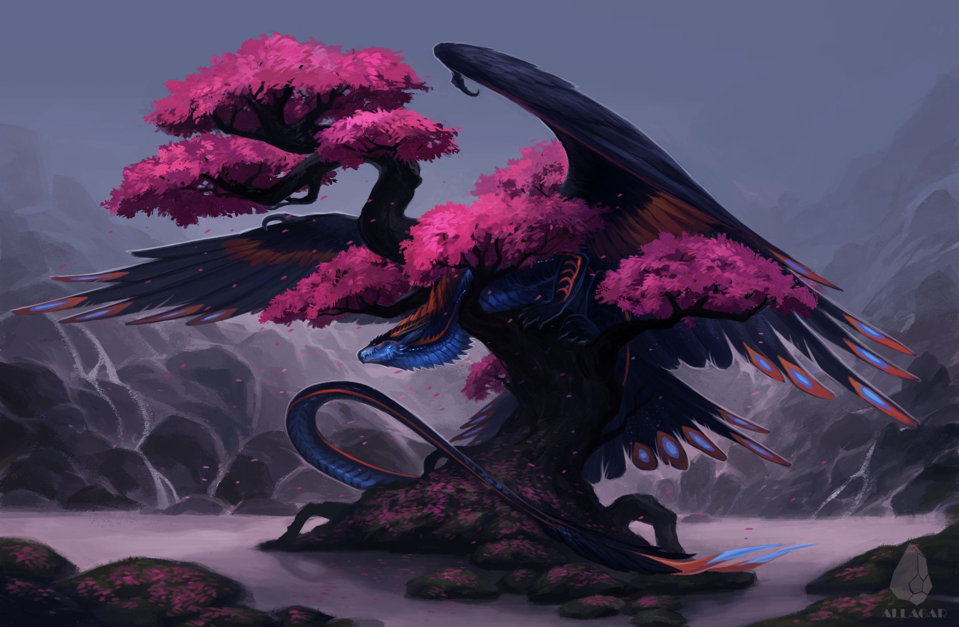 Enchanted Dragon Tree: A Fantasy HD Wonderland by Allagar