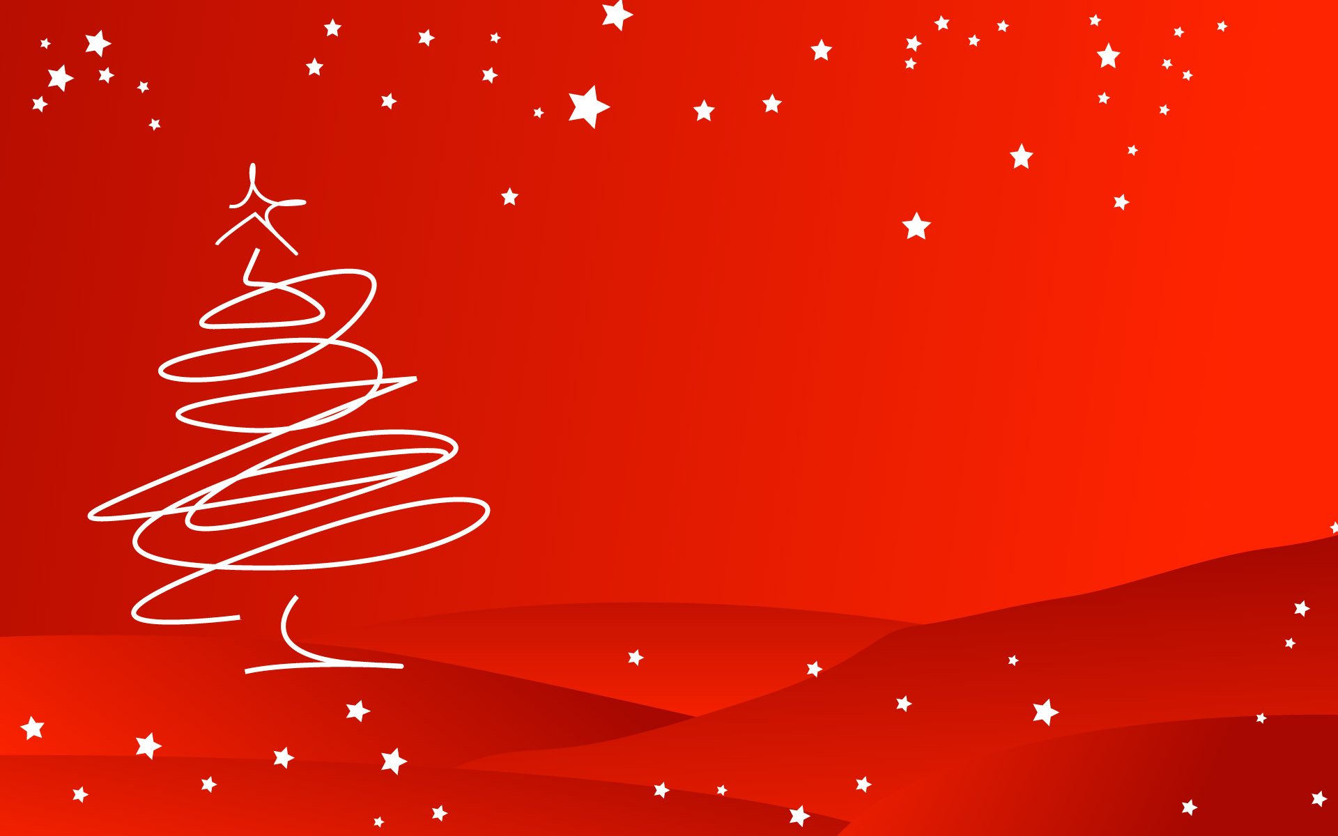 Download Red Christmas Tree Holiday Christmas HD Wallpaper