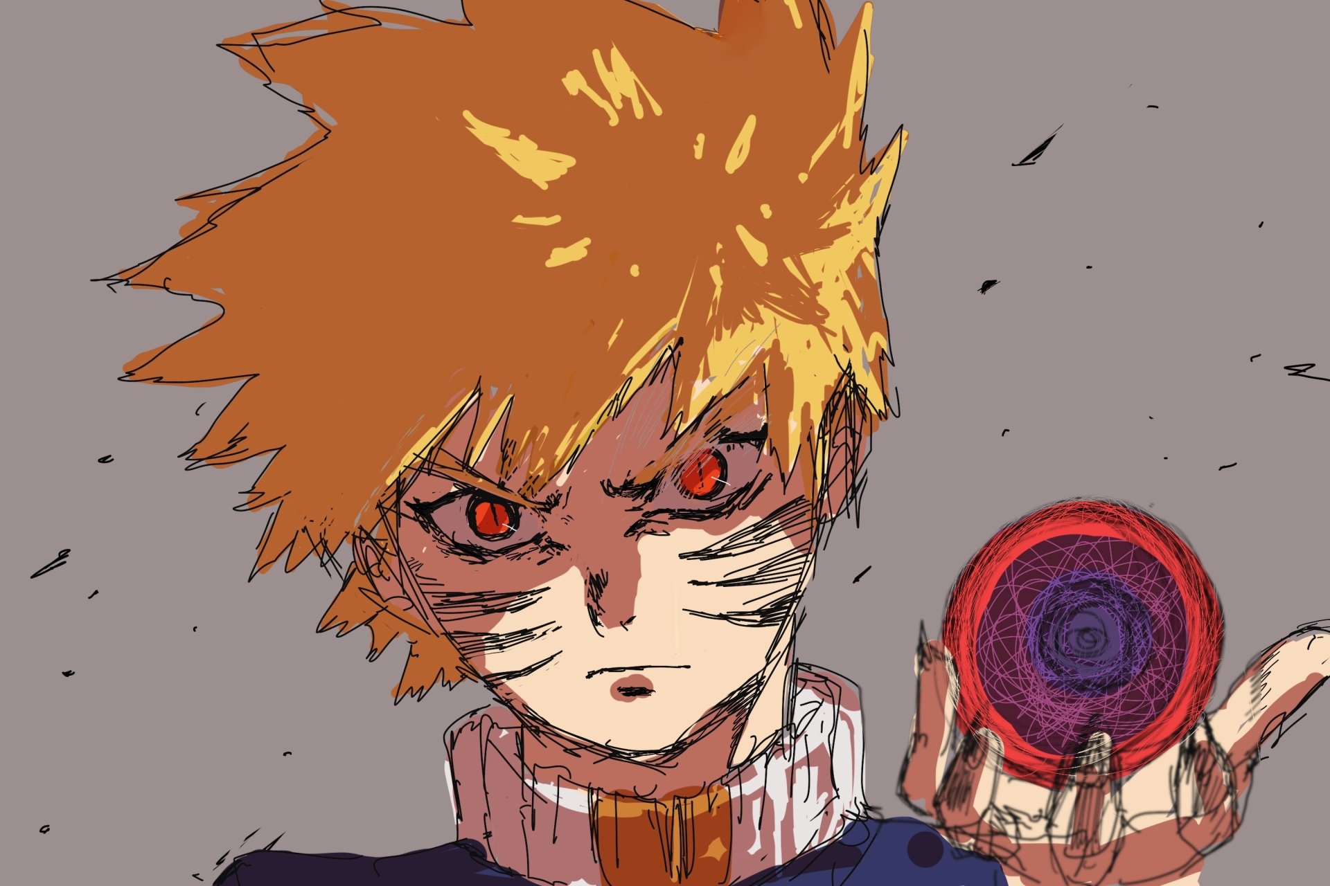 Naruto Uzumaki HD Wallpaper | Iconic Anime Hero in Action by れこ