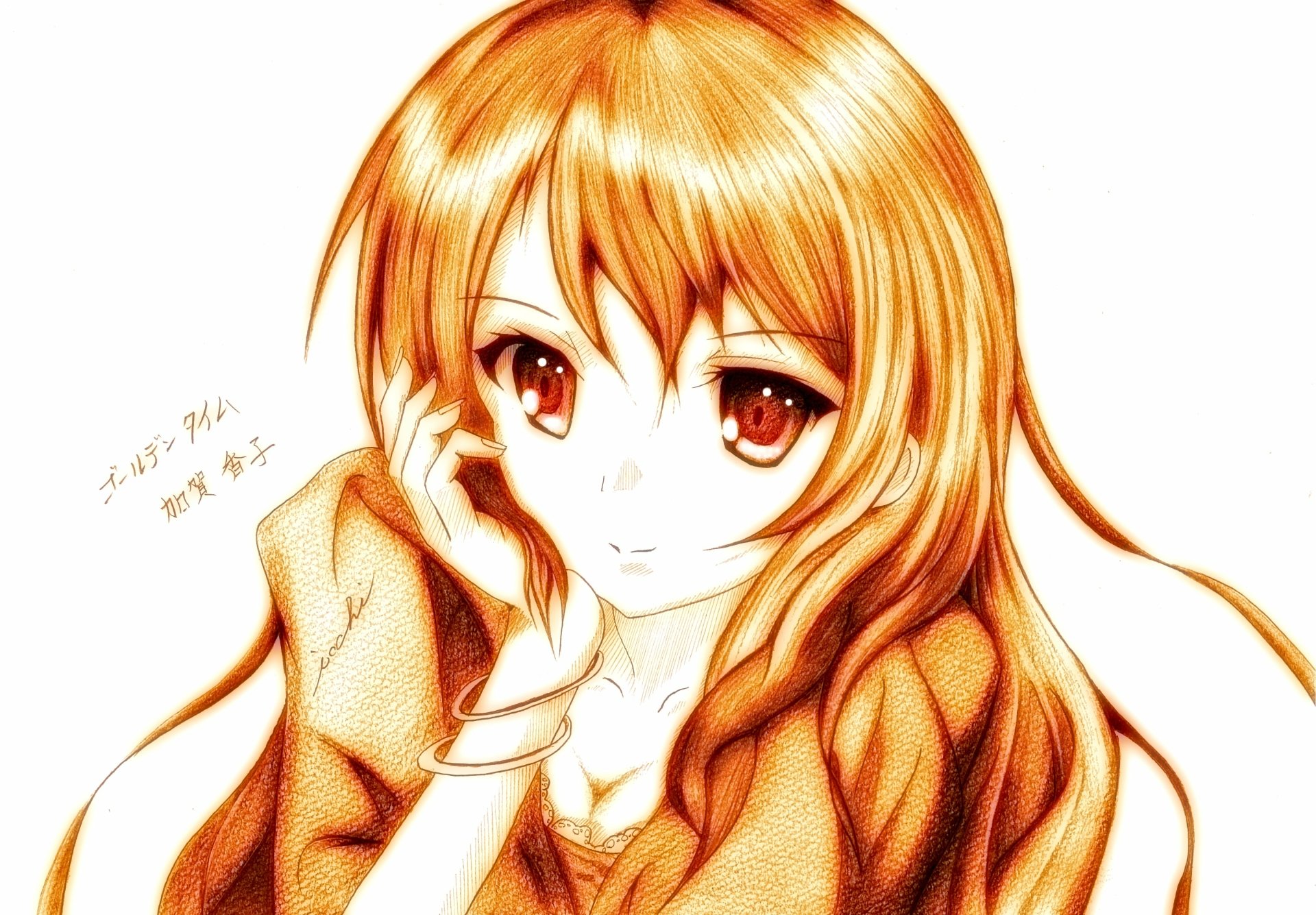 Download Kaga Kouko Anime Golden Time HD Wallpaper by icchi