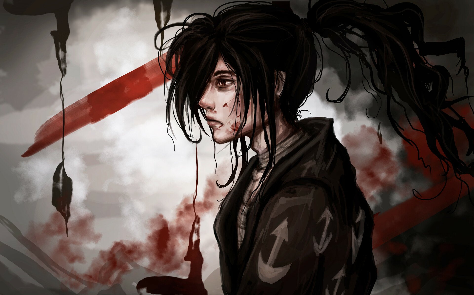 Hyakkimaru — Dororo HD Wallpaper: Shadow Wanderer by Anastasiia ...