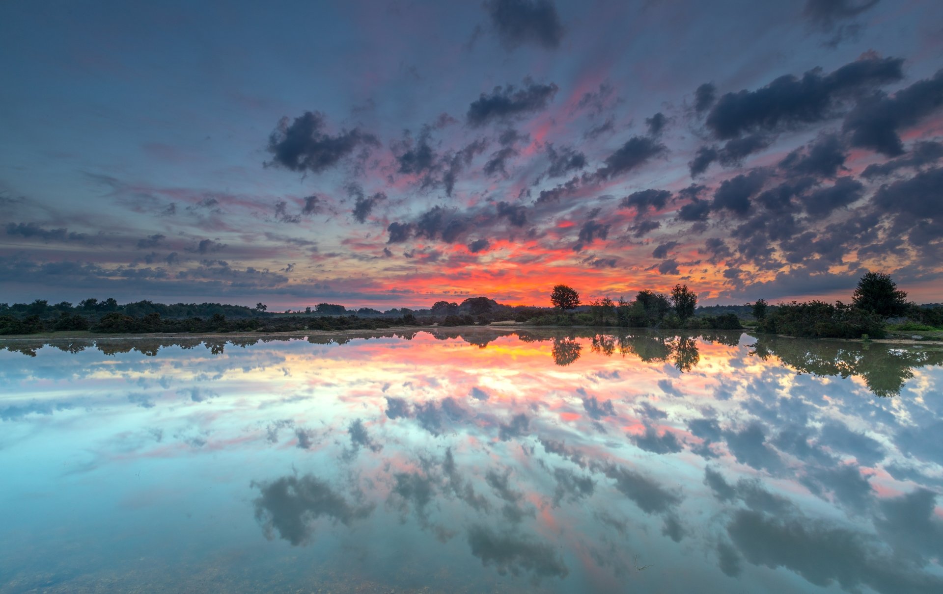 Download Sky Nature Sunset Cloud Reflection 4k Ultra HD Wallpaper ...