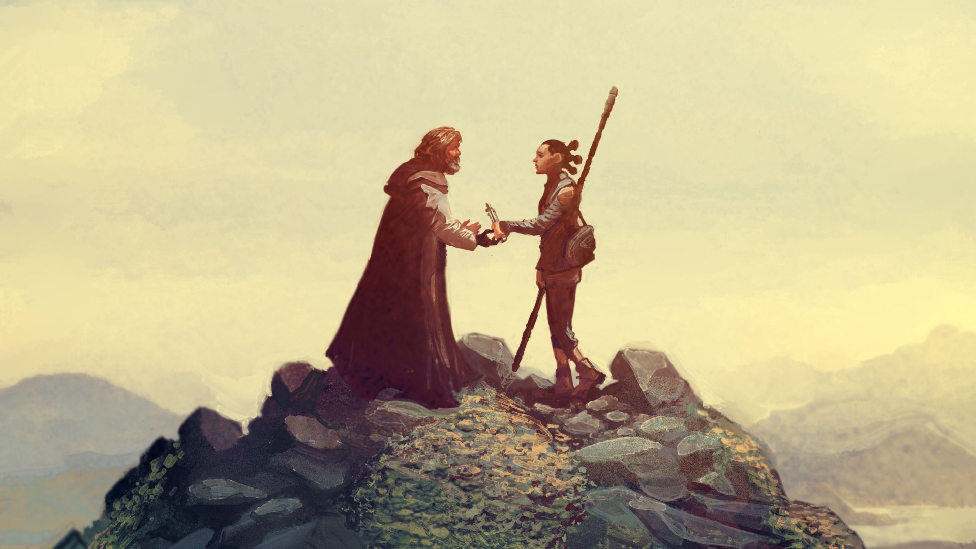 Download Rey (Star Wars) Luke Skywalker Star Wars Movie Star Wars: The ...