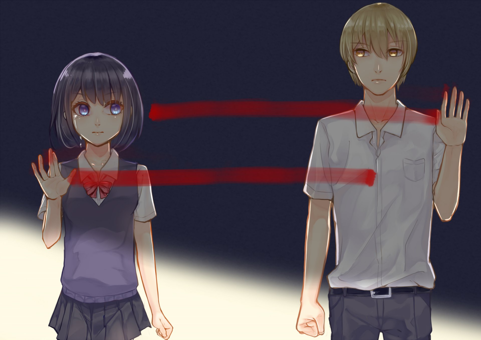 Download Mugi Awaya Hanabi Yasuraoka Anime Kuzu No Honkai HD Wallpaper ...