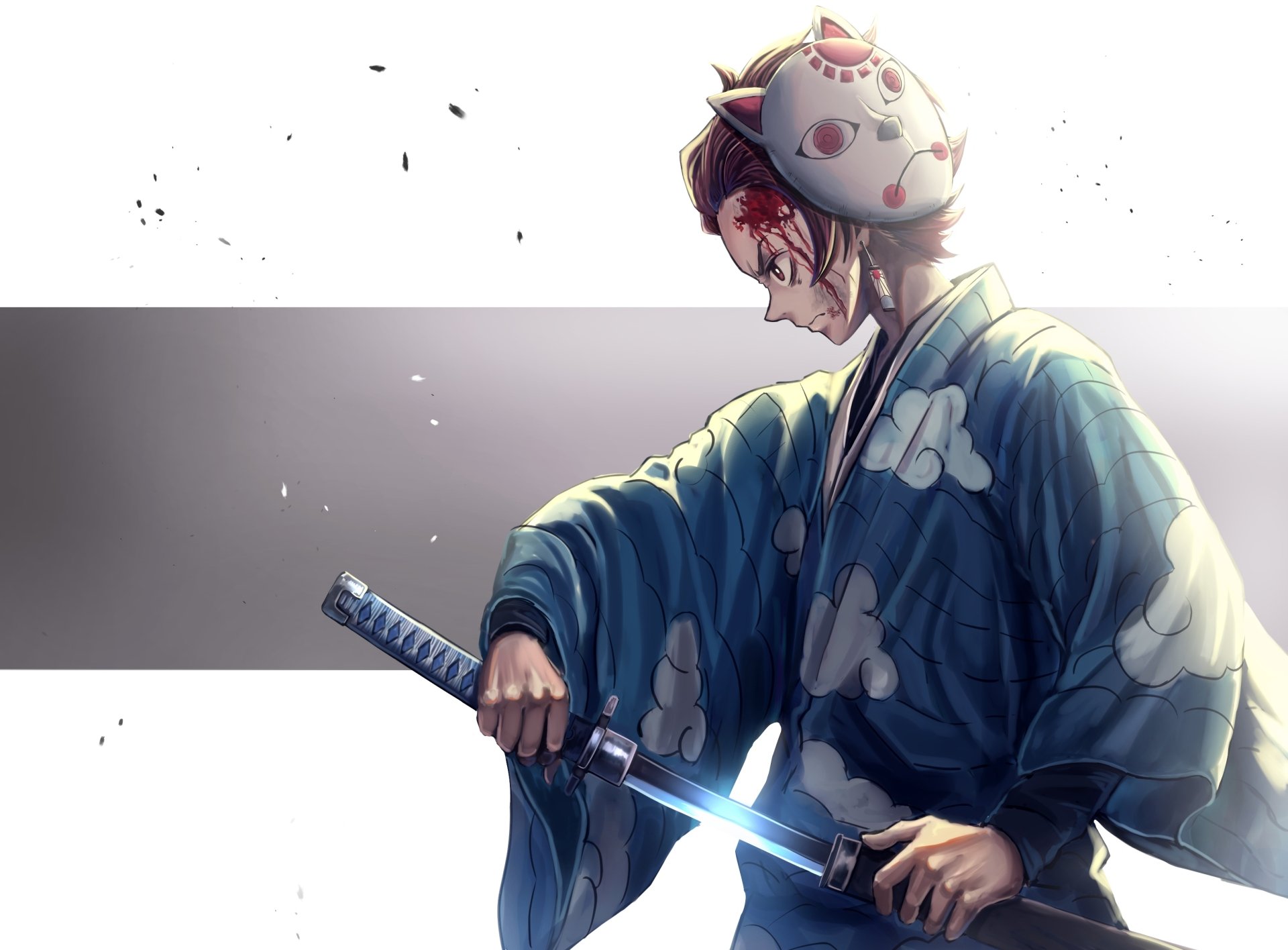 Tanjiro Kamado HD Wallpaper | Demon Slayer: Kimetsu no Yaiba Anime Art ...