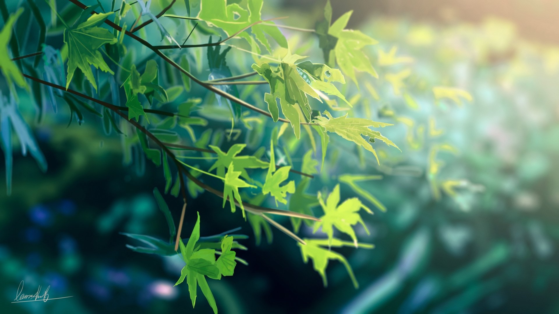Serene Anime Nature - 4K Ultra HD Wallpaper by banishment