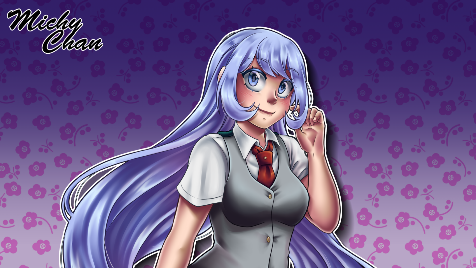 Download Nejire Hado Anime My Hero Academia HD Wallpaper by michychanart