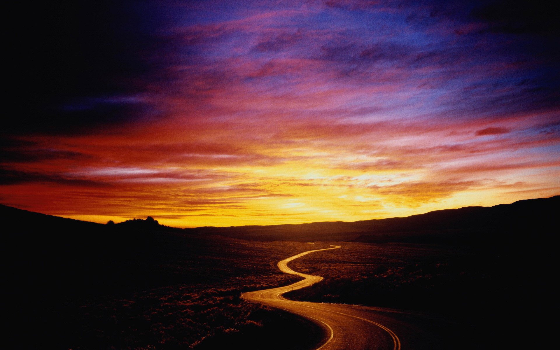 HD Nature's Radiant Landscape at Dusk | 1920x1200 | Wallpaper Abyss