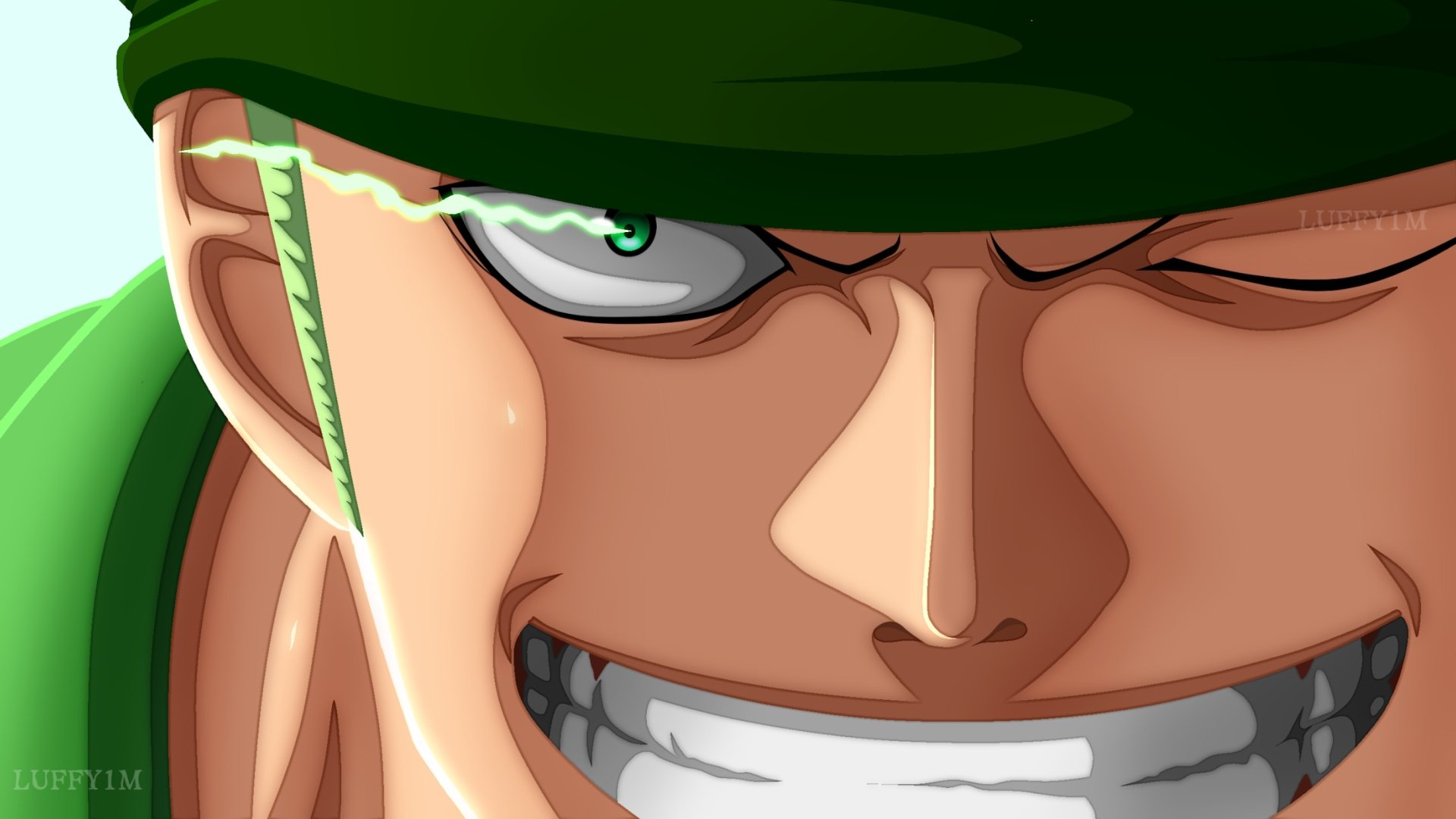 Roronoa Zoro HD Wallpaper – Fierce One Piece Anime Hero Close-Up by luffy1m