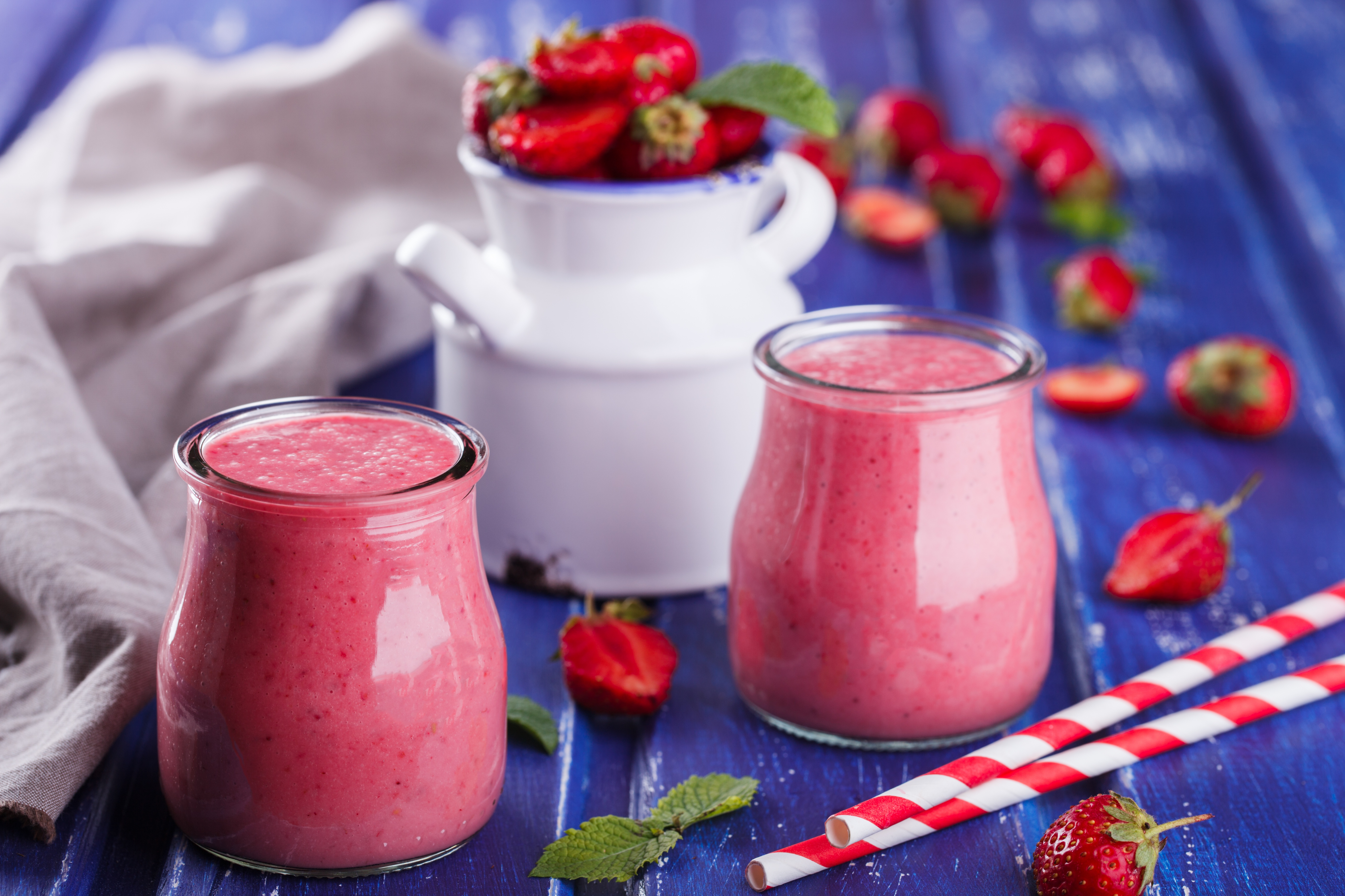 Download Still Life Drink Strawberry Berry Food Smoothie 4k Ultra HD ...
