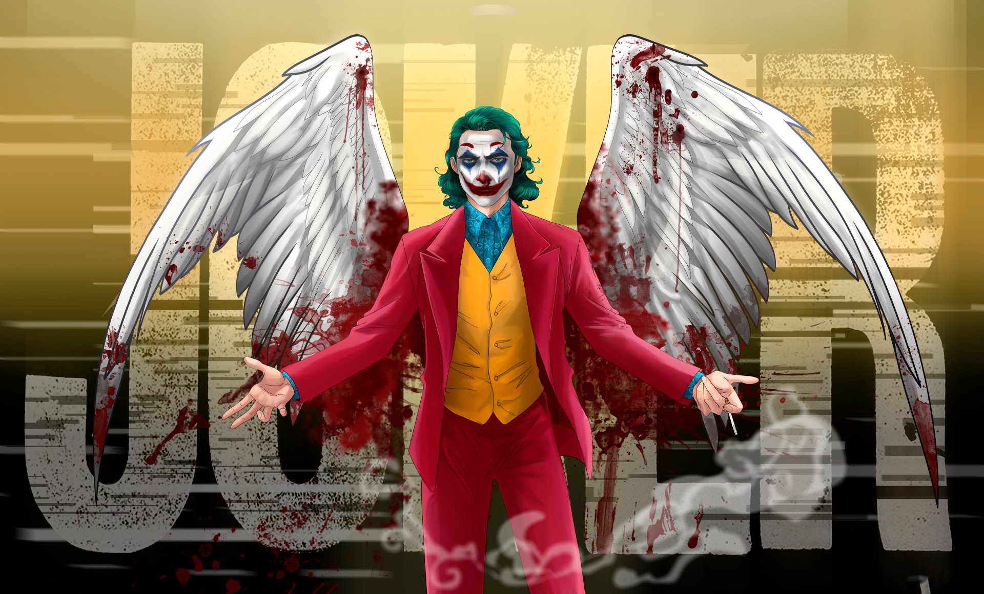 Download Wings Joaquin Phoenix Movie Joker 4k Ultra HD Wallpaper ...