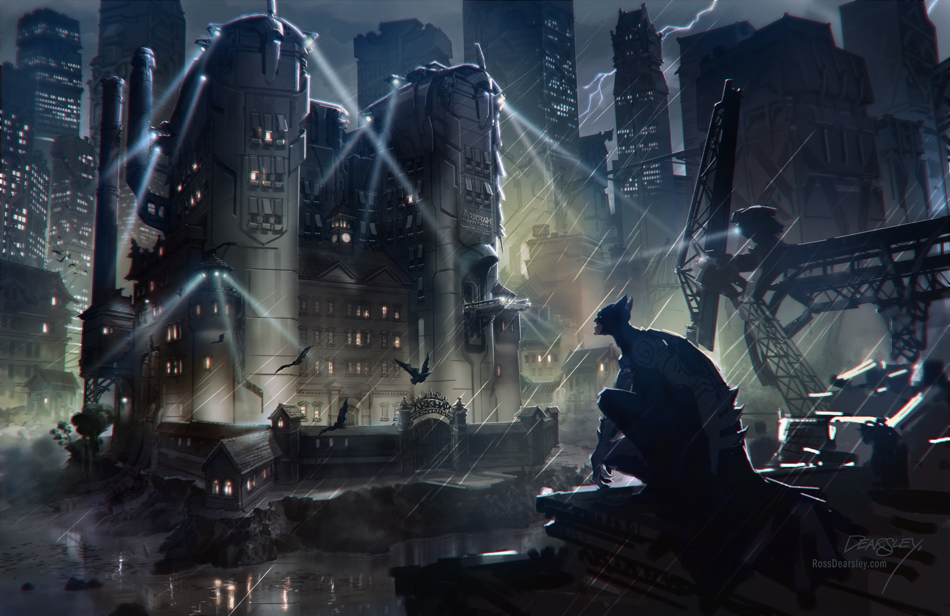 Download DC Comics City Comic Batman HD Wallpaper by Ross Dearsley