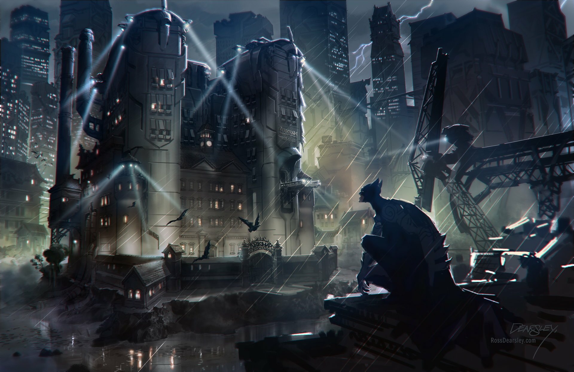 Download DC Comics City Comic Batman HD Wallpaper by Ross Dearsley ...