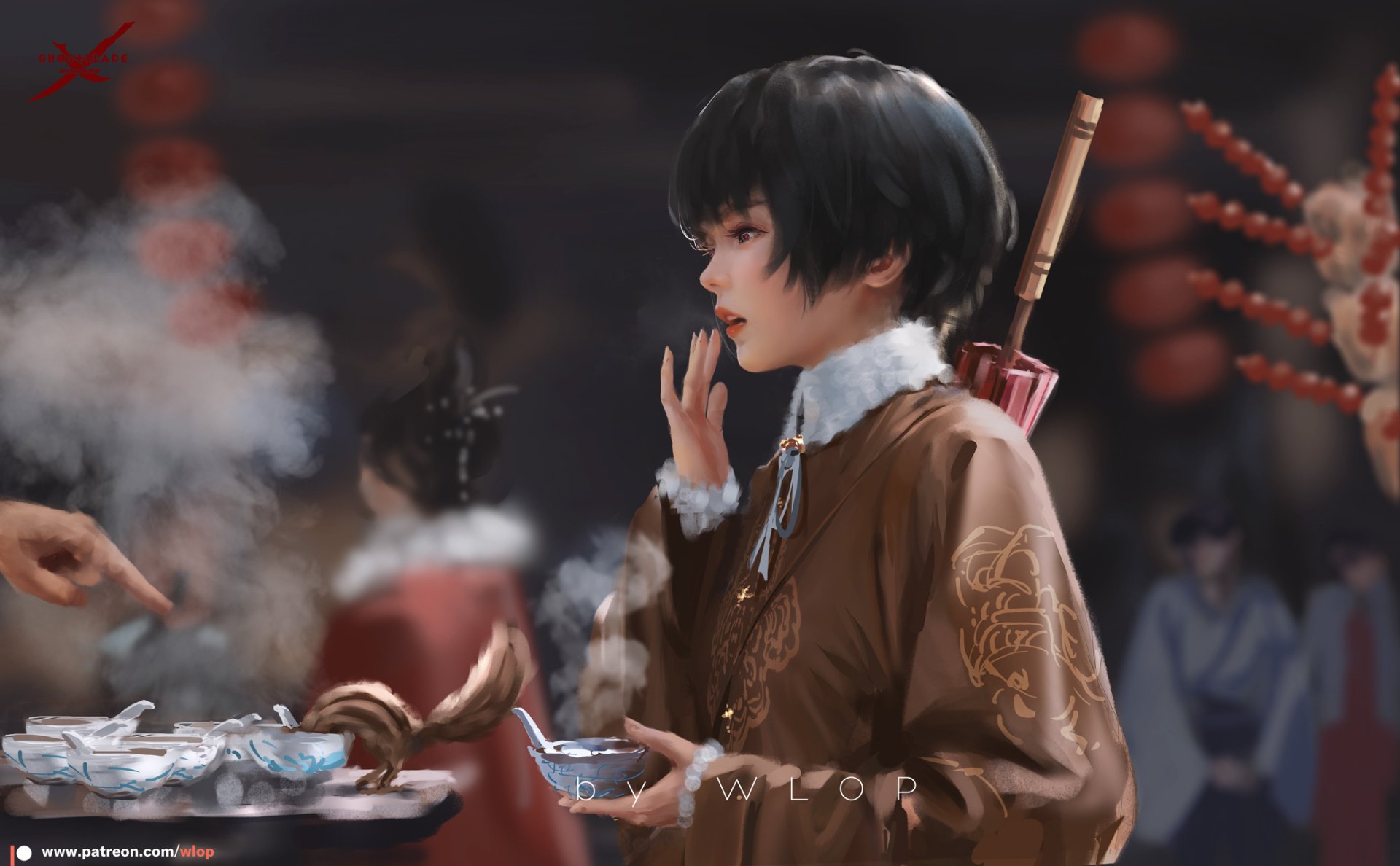 GhostBlade Comic HD Wallpaper: Enigmatic Shadows Unleashed by Wang Ling ...