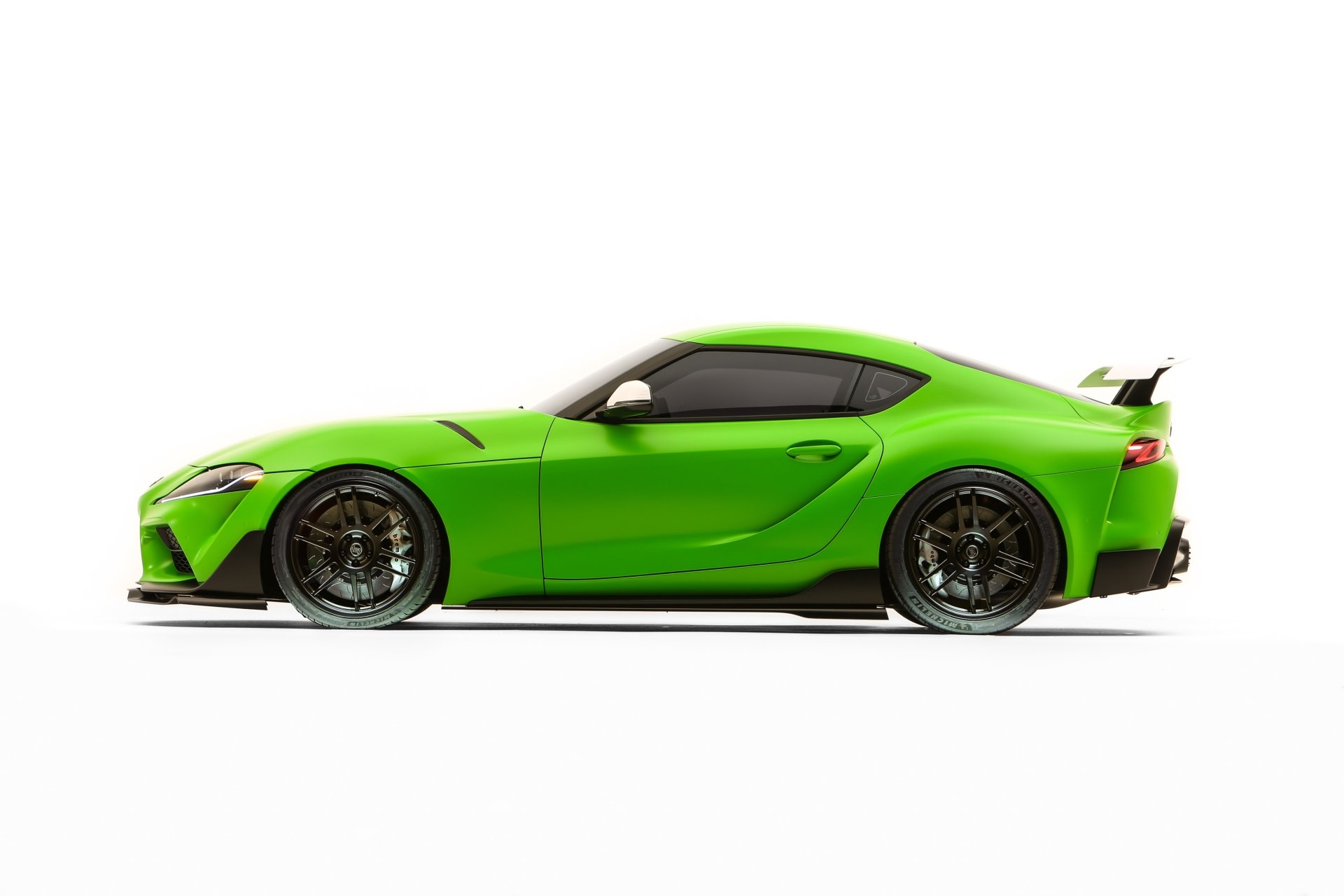 Download Green Car Car Toyota Vehicle Toyota GR Supra HD Wallpaper ...
