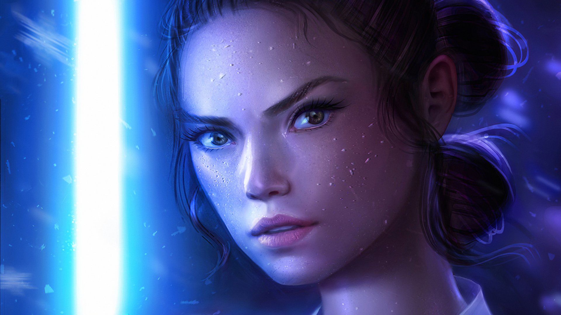Download Face Rey (Star Wars) Sci Fi Star Wars HD Wallpaper