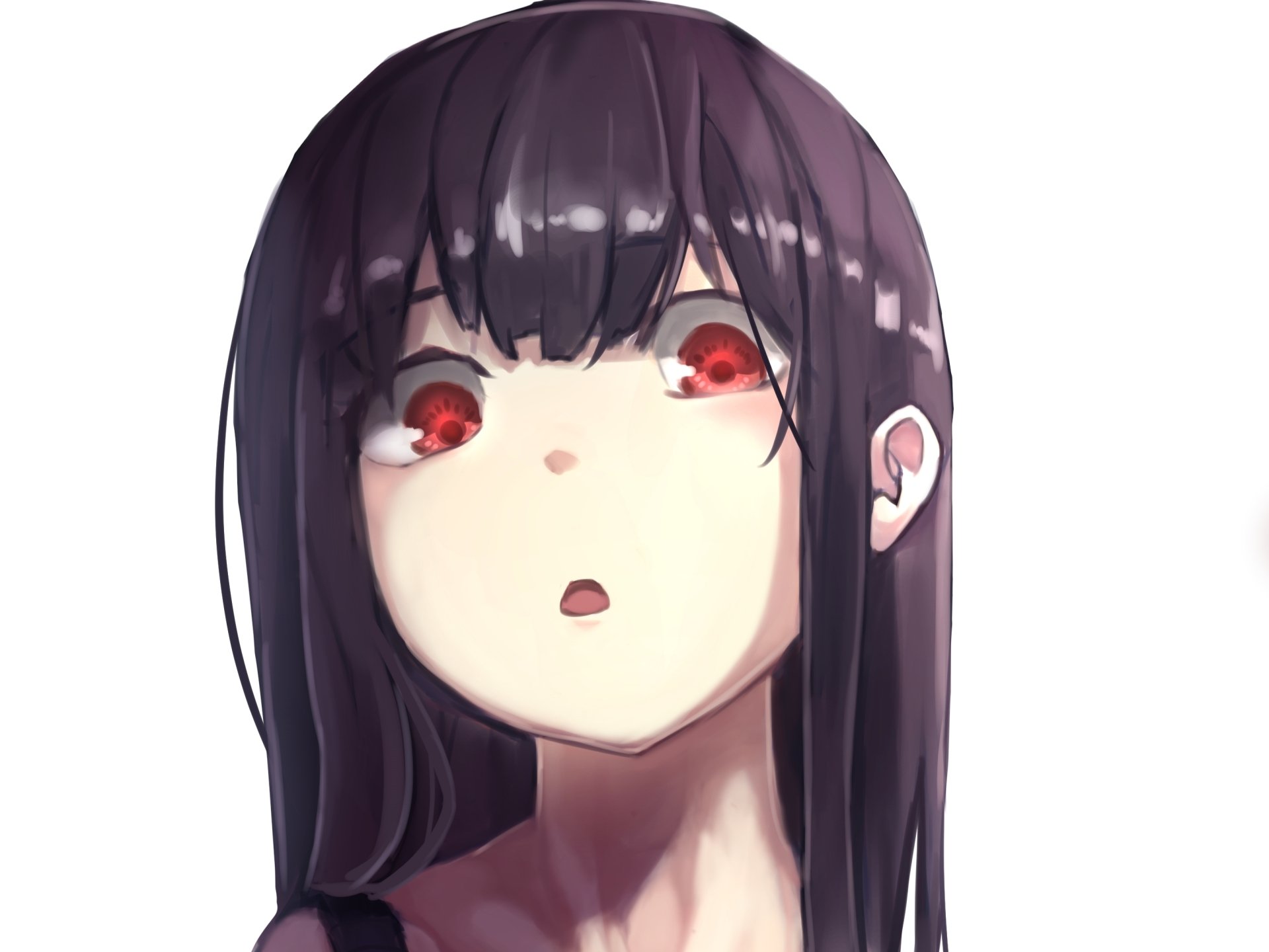 Download Red Eyes Anime Original HD Wallpaper