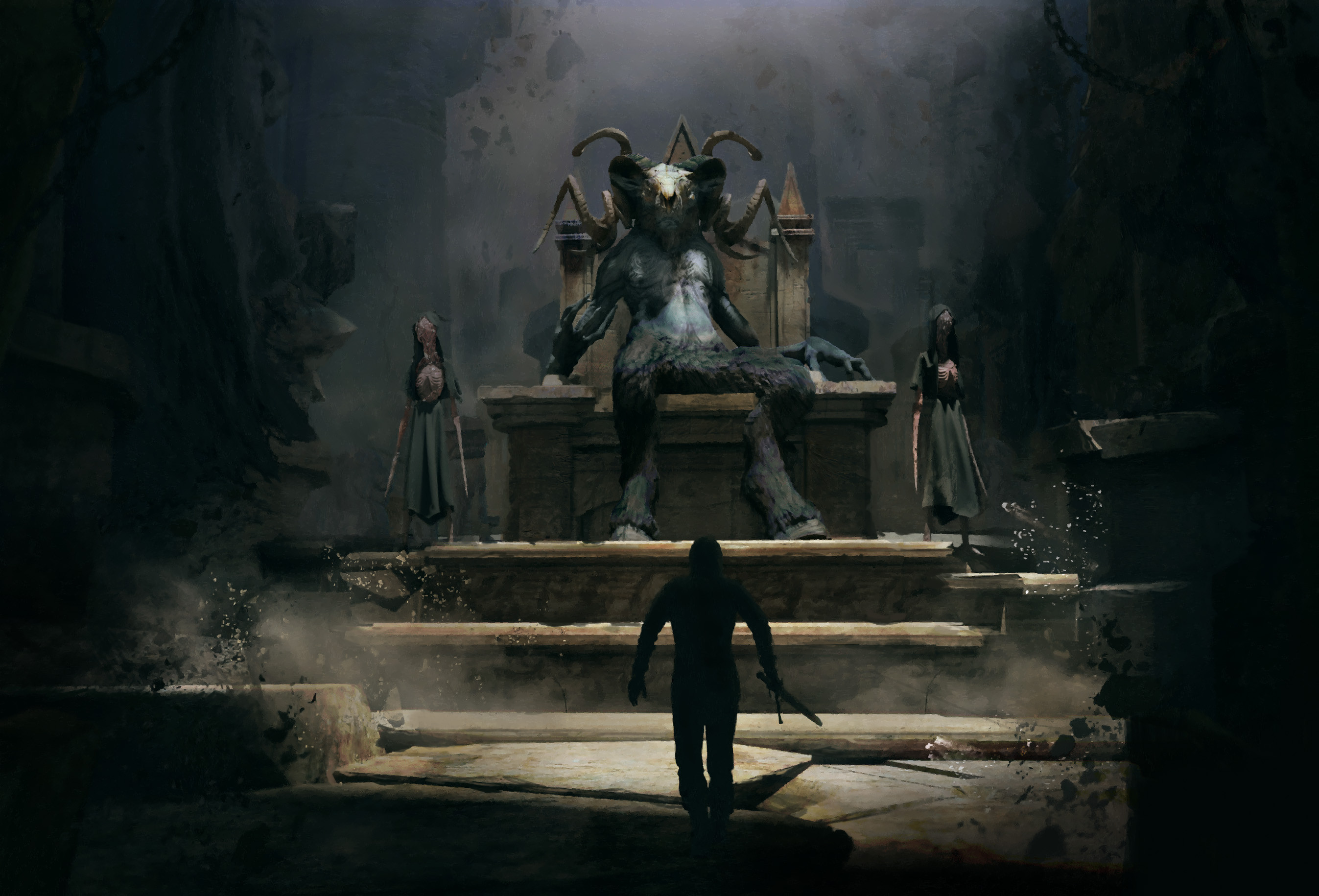 Download Warrior Dark Demon HD Wallpaper by Dan Schutt