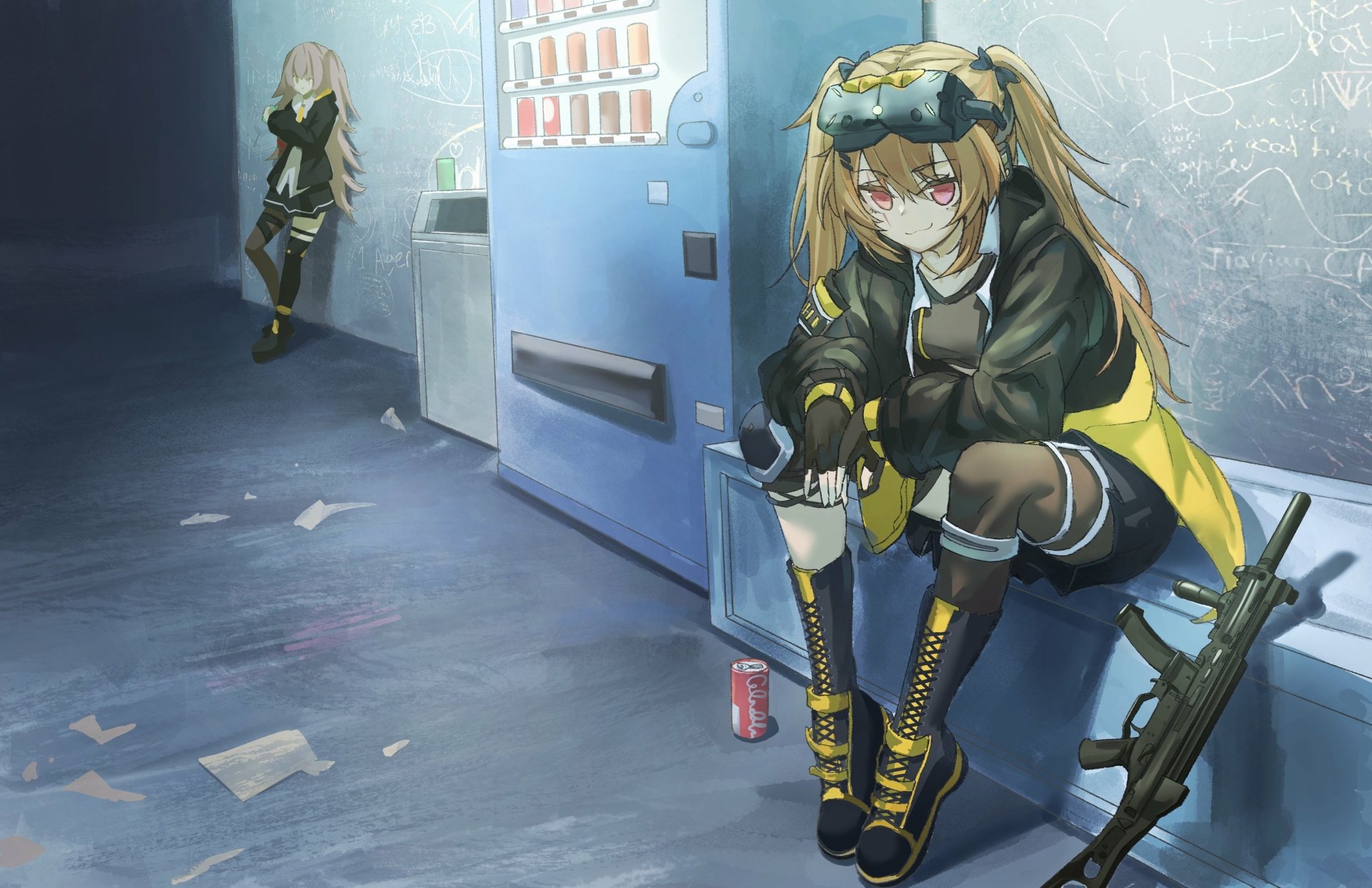 Girls Frontline UMP9 & UMP45 HD Wallpaper – Tactical Duo in Action by ildy