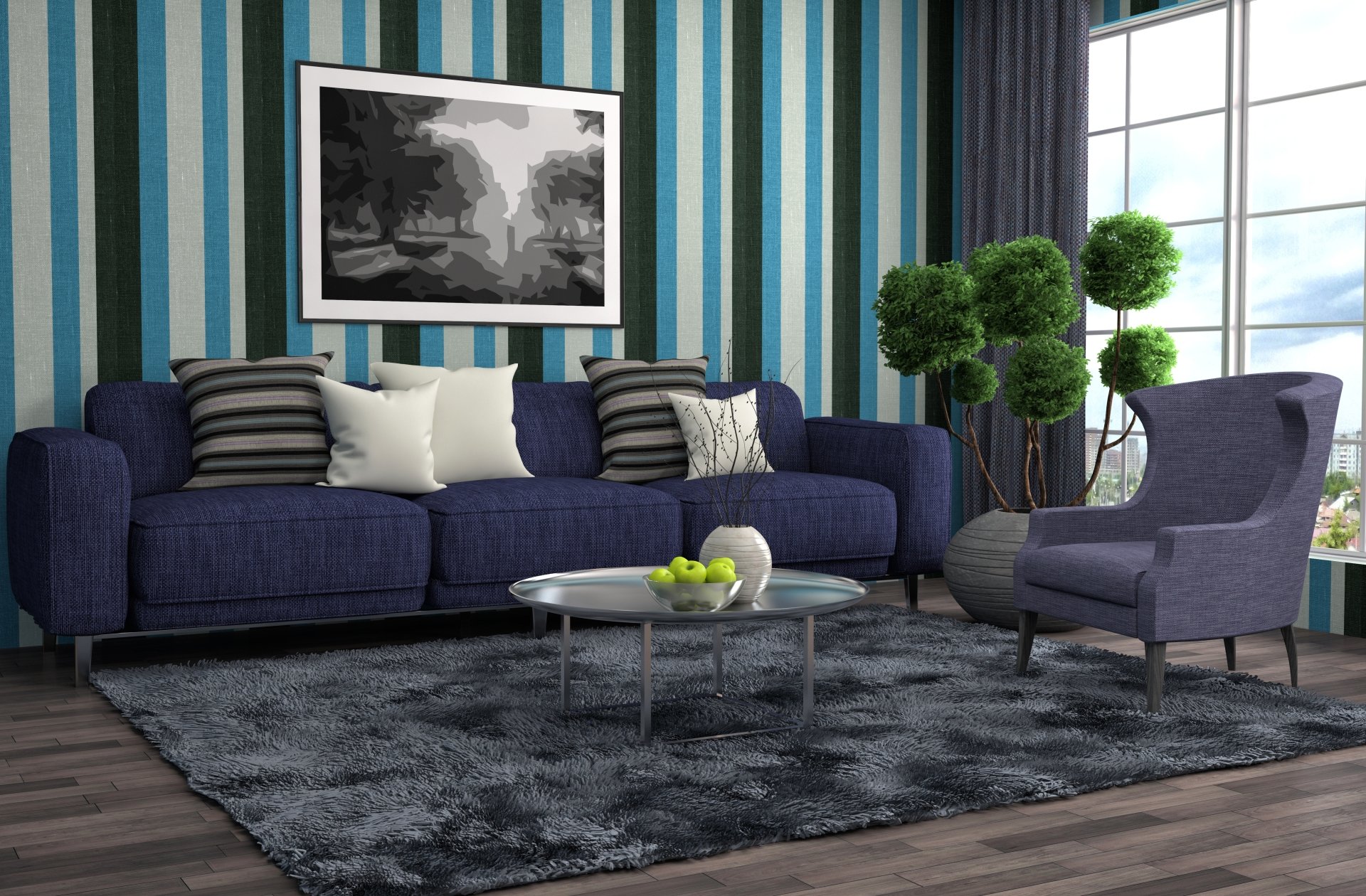 Download Furniture Living Room Sofa Man Made Room 4k Ultra HD Wallpaper ...