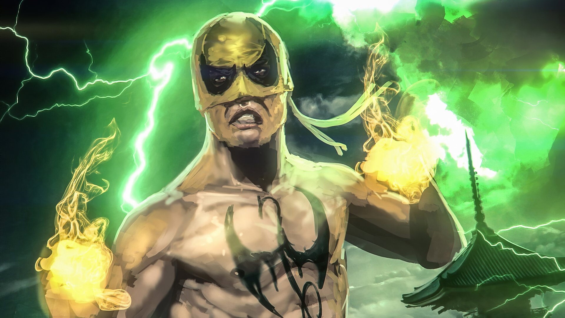 Download Comic Iron Fist 4k Ultra HD Wallpaper by Charles Logan