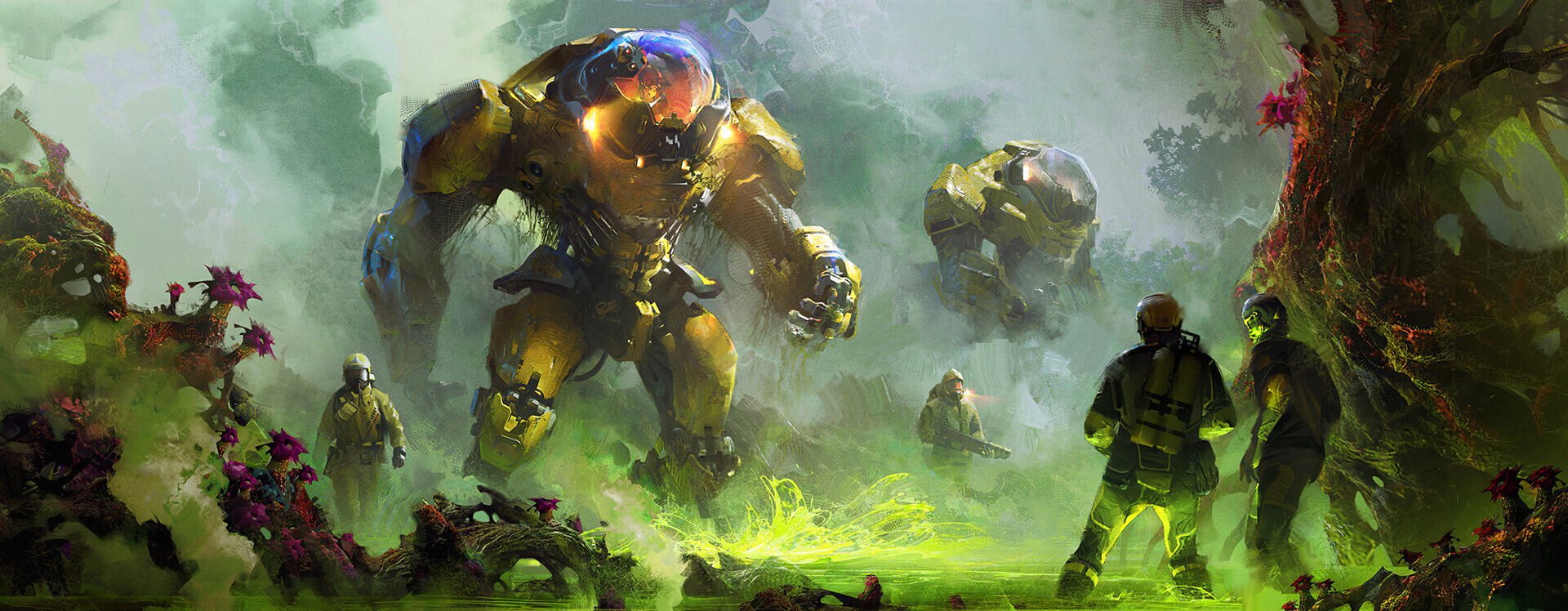 Futuristic Toxic Titans: Sci-Fi Robot Showdown HD Wallpaper by Ivan ...