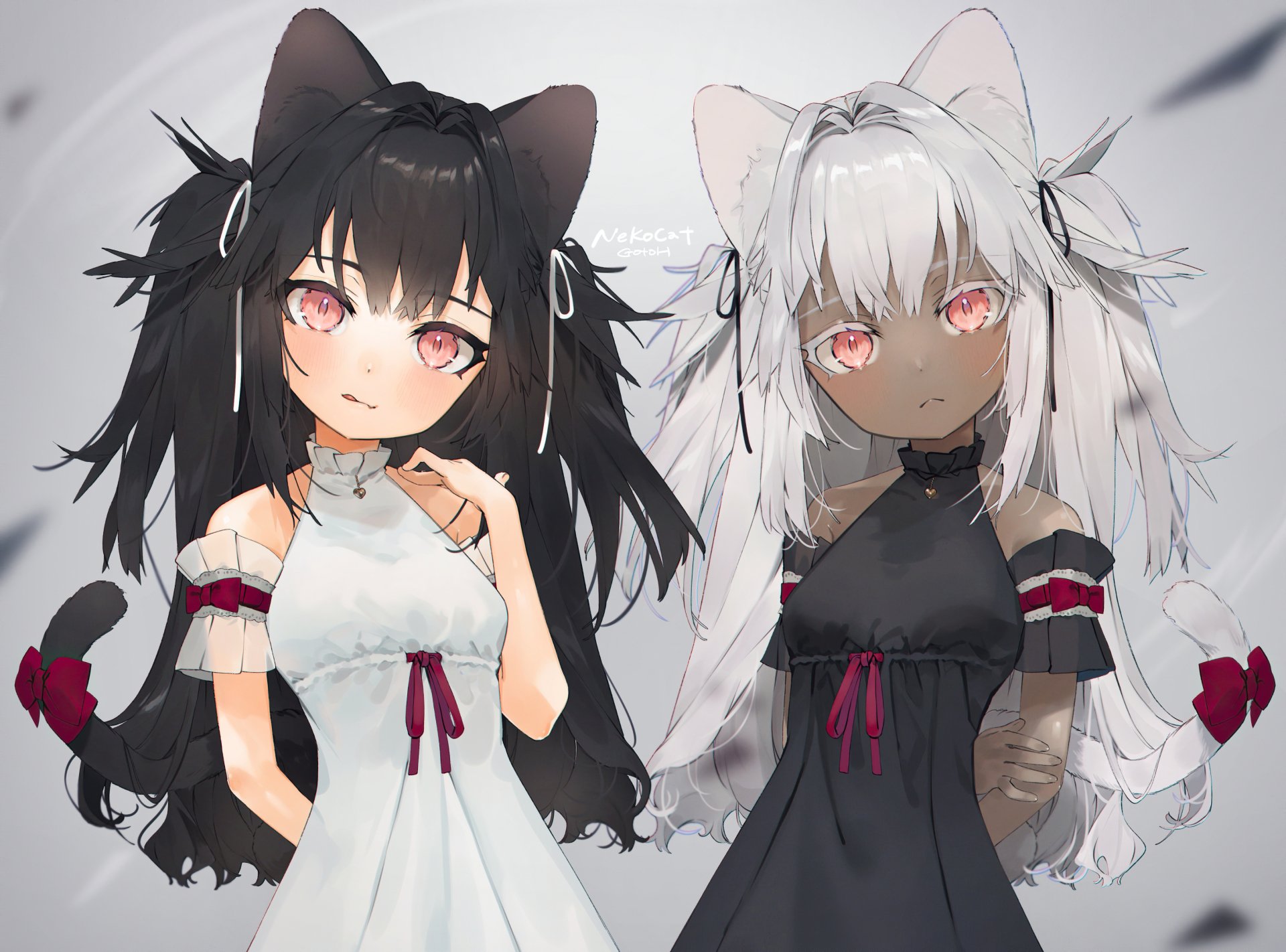 Download Tail Long Hair Anime Original HD Wallpaper by ごとー | 3480x2578 ...