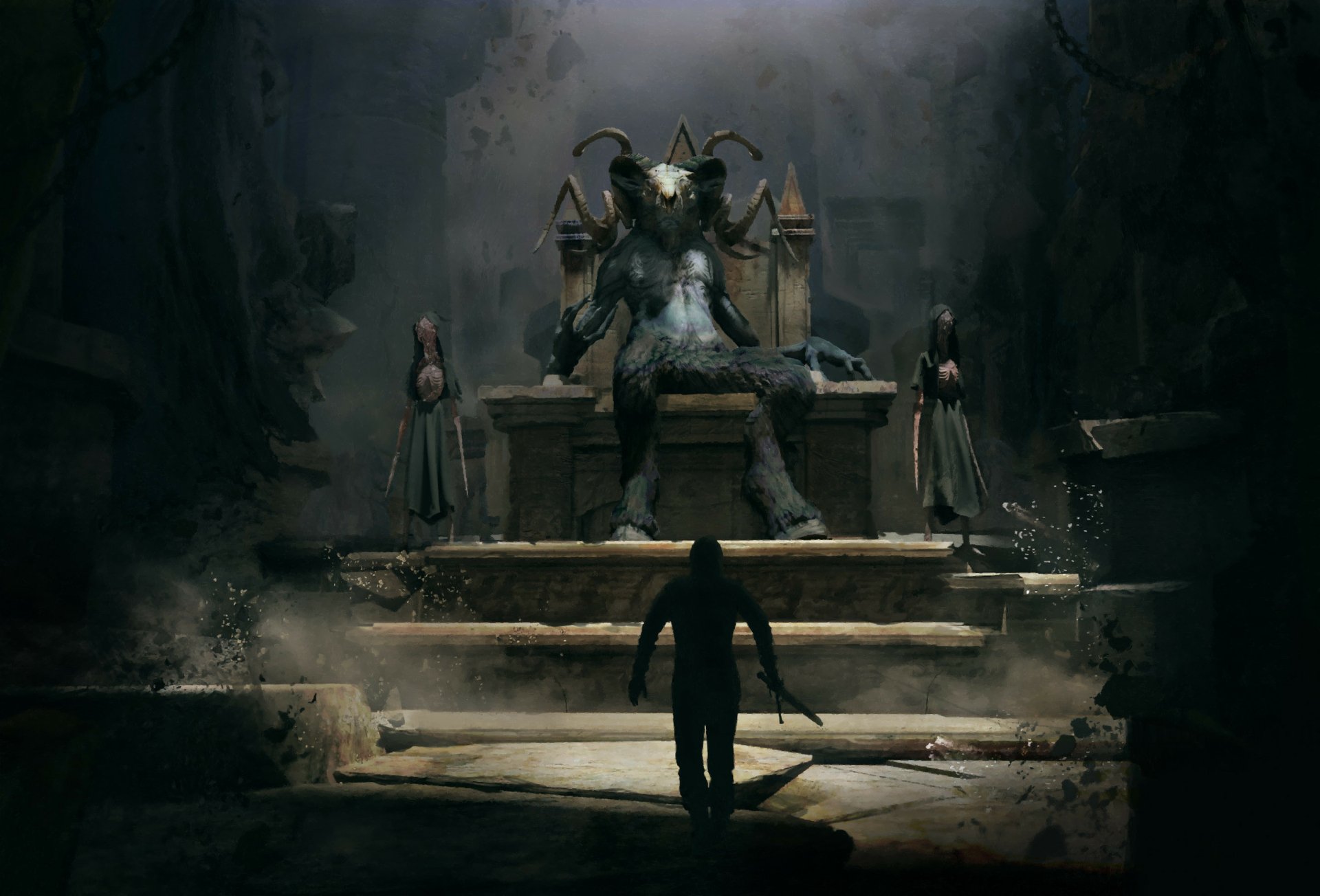 Download Warrior Dark Demon HD Wallpaper by Dan Schutt