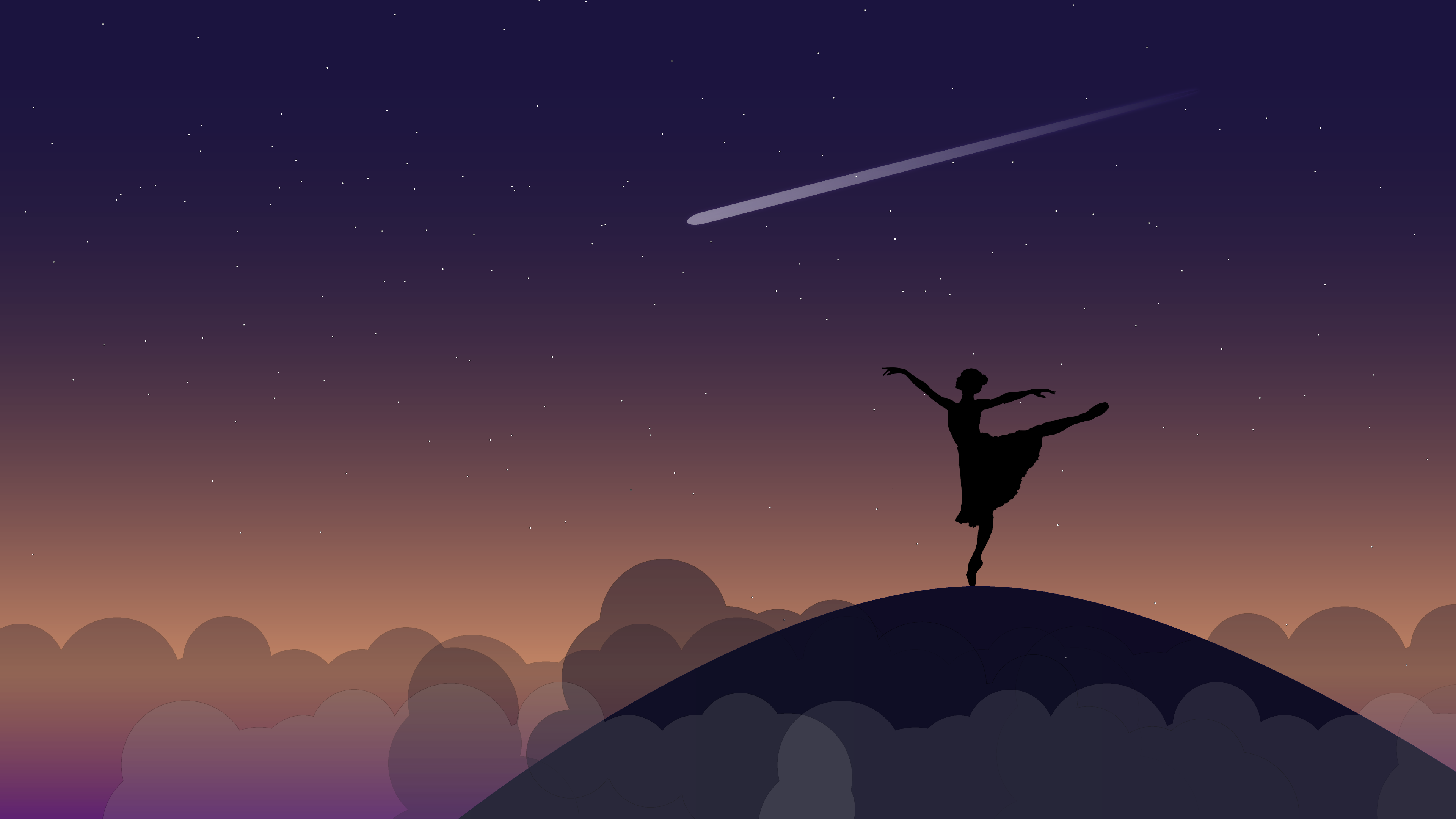 Girl Night Sky by abedinayan05