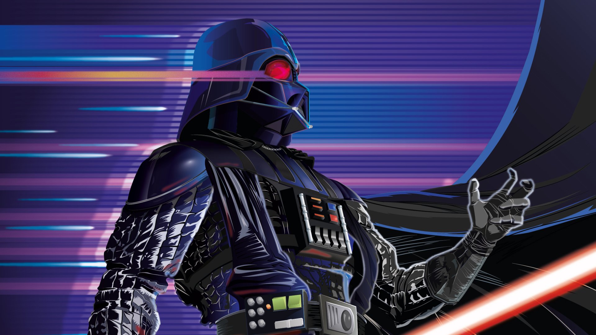 Darth Vader in Motion: A Star Wars HD Wallpaper
