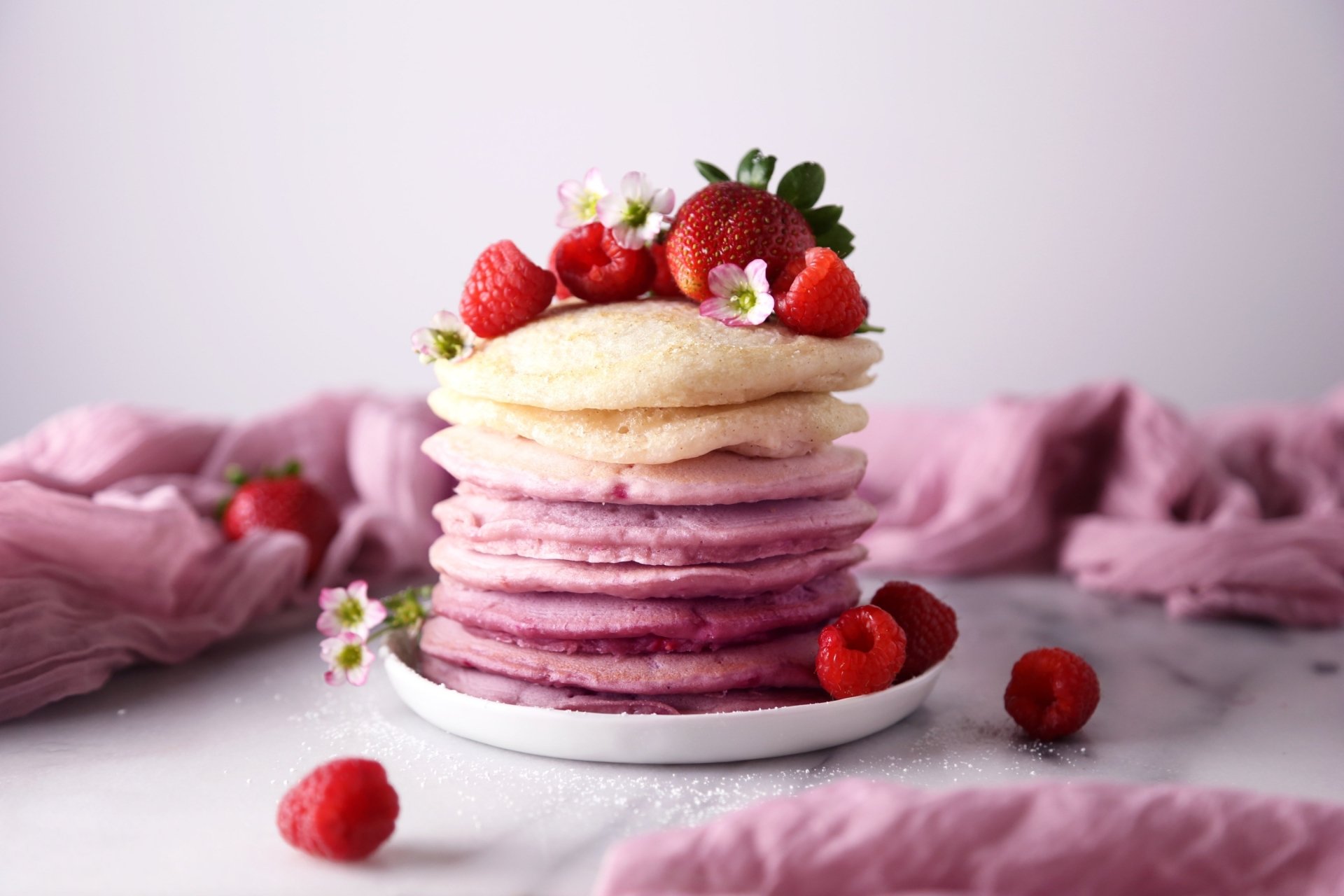 Download Still Life Breakfast Strawberry Raspberry Berry Food Pancake ...