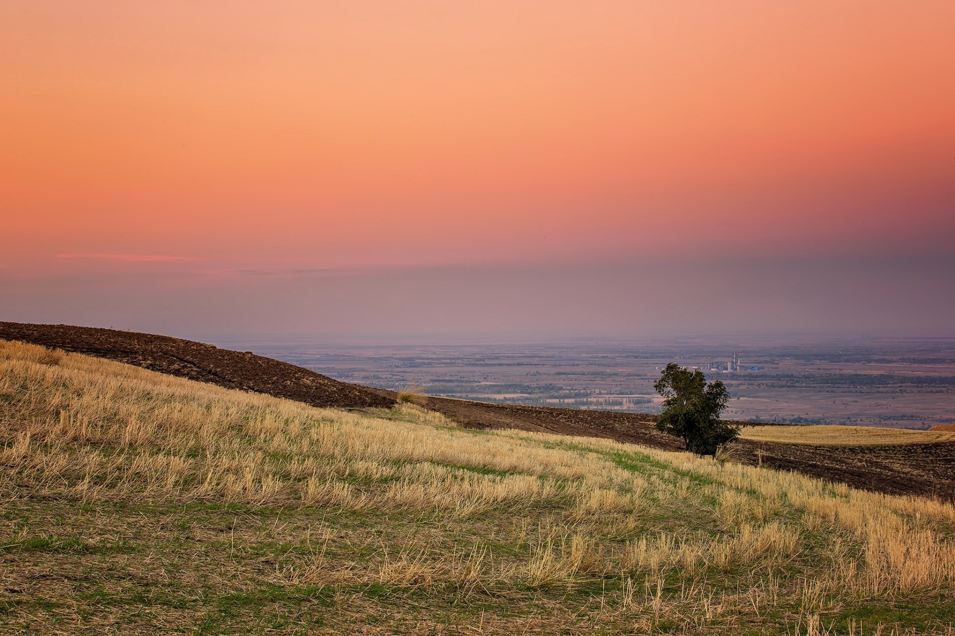 Download Steppe Sky Nature Landscape HD Wallpaper