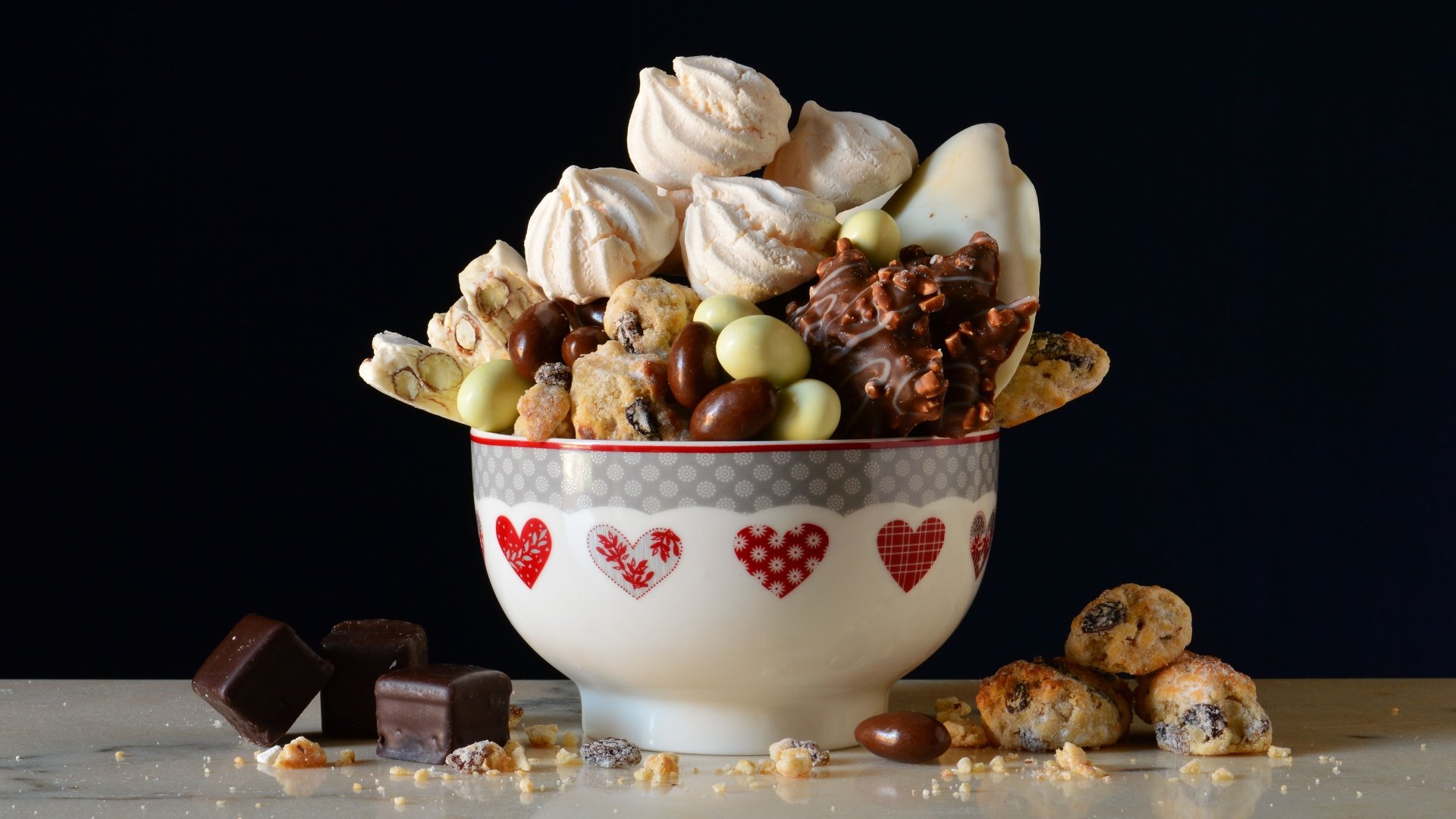 Download Cookie Chocolate Meringue Food Sweets 4k Ultra HD Wallpaper