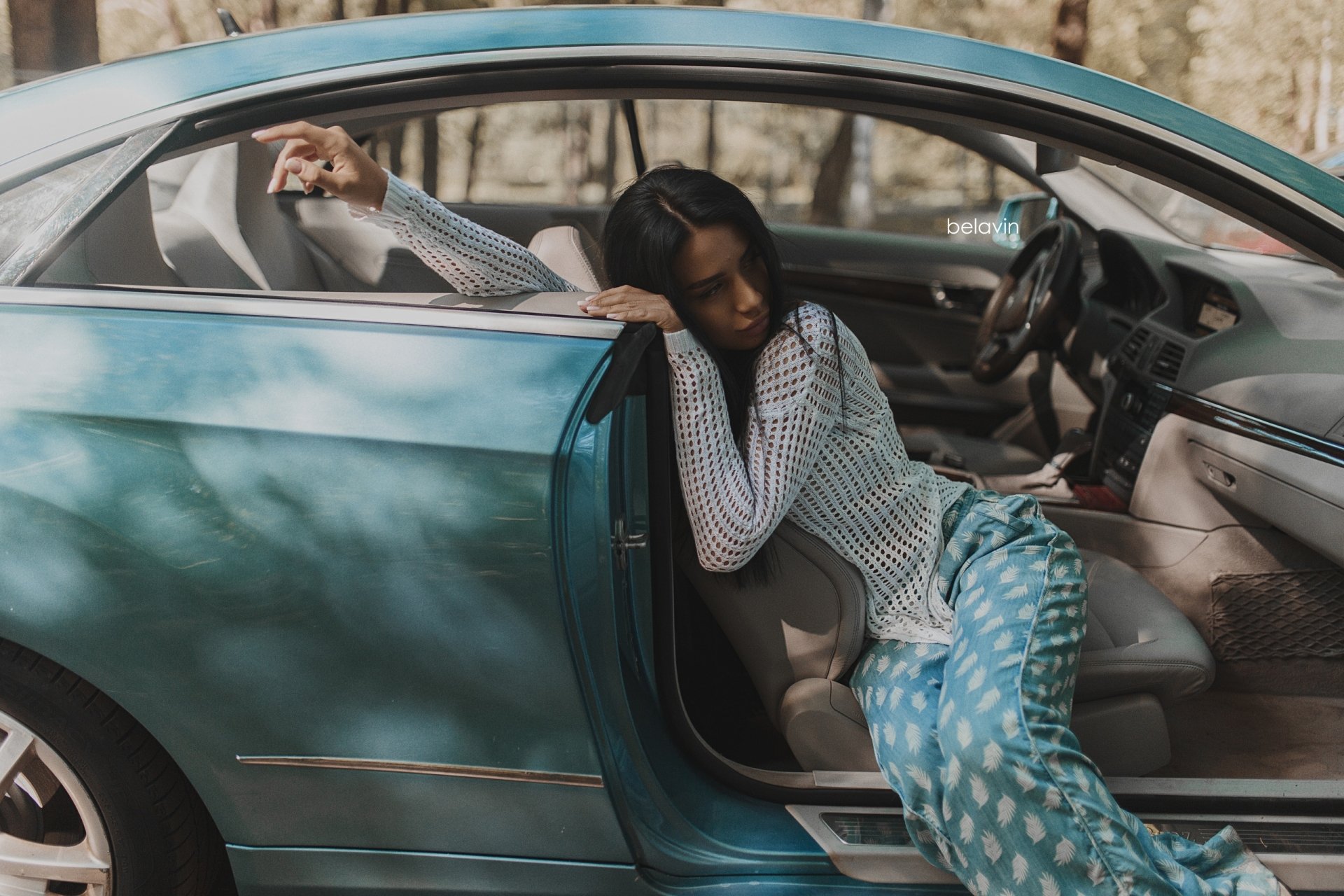 Download Car Woman Girls & Cars HD Wallpaper by Alexander Belavin