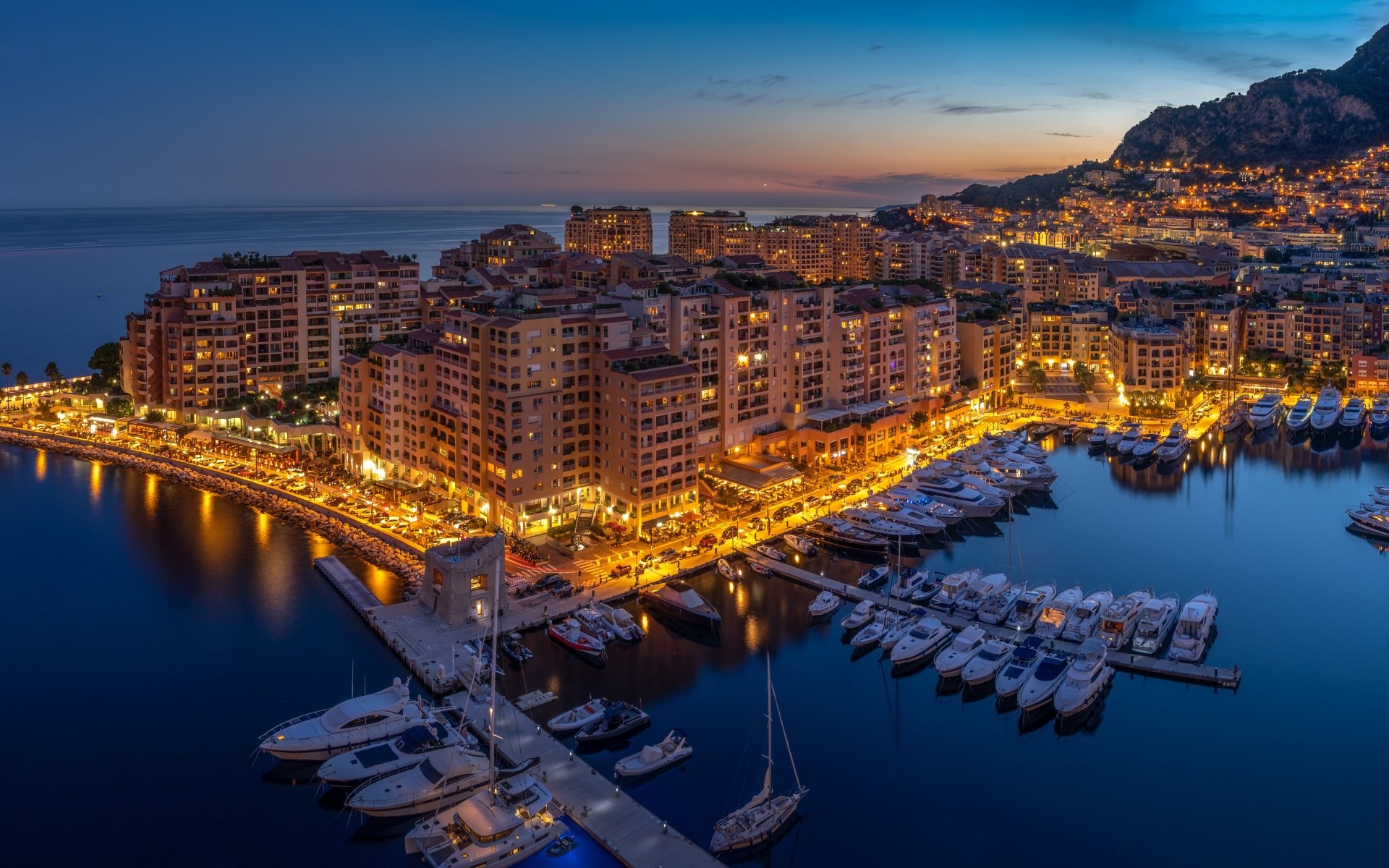 Monte Carlo Harbor at Dusk – Stunning 4K Ultra HD Monaco Marina View