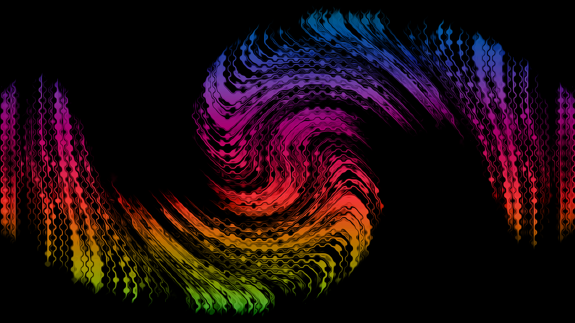 Waves of Color on a Black Background 🌈 by lonewolf6738 | 1920x1080 ...