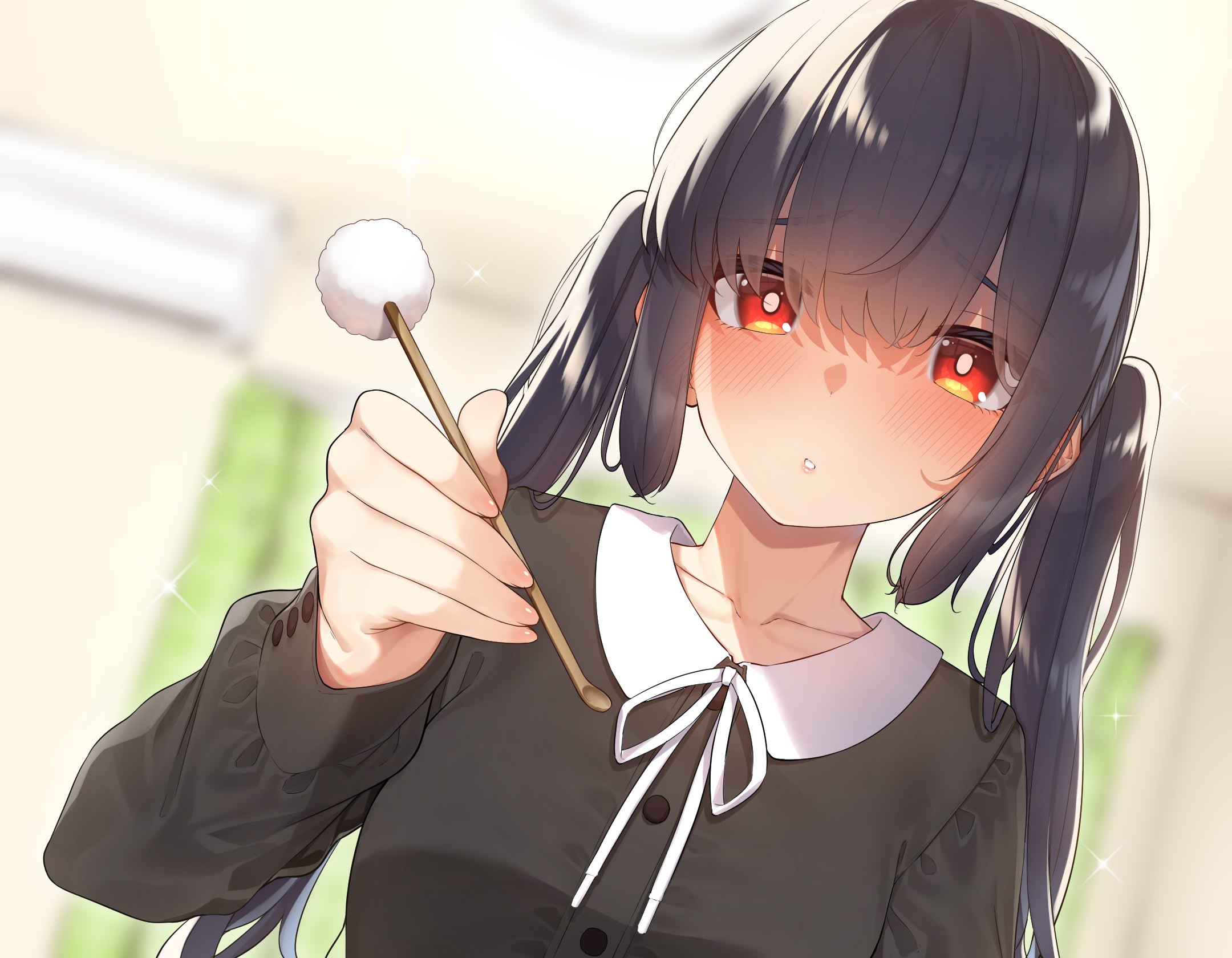Blushing Anime Girl Wallpaper Girl, Smile, Anime, Headphones, Tears,