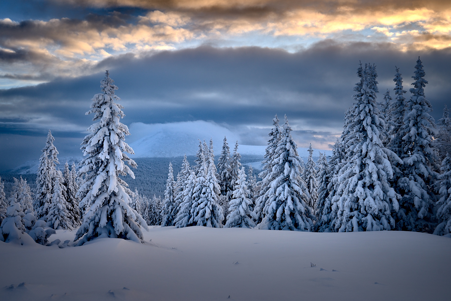 Nature Snow Landscape Clouds Windy Day In Winter Alps Mountains With