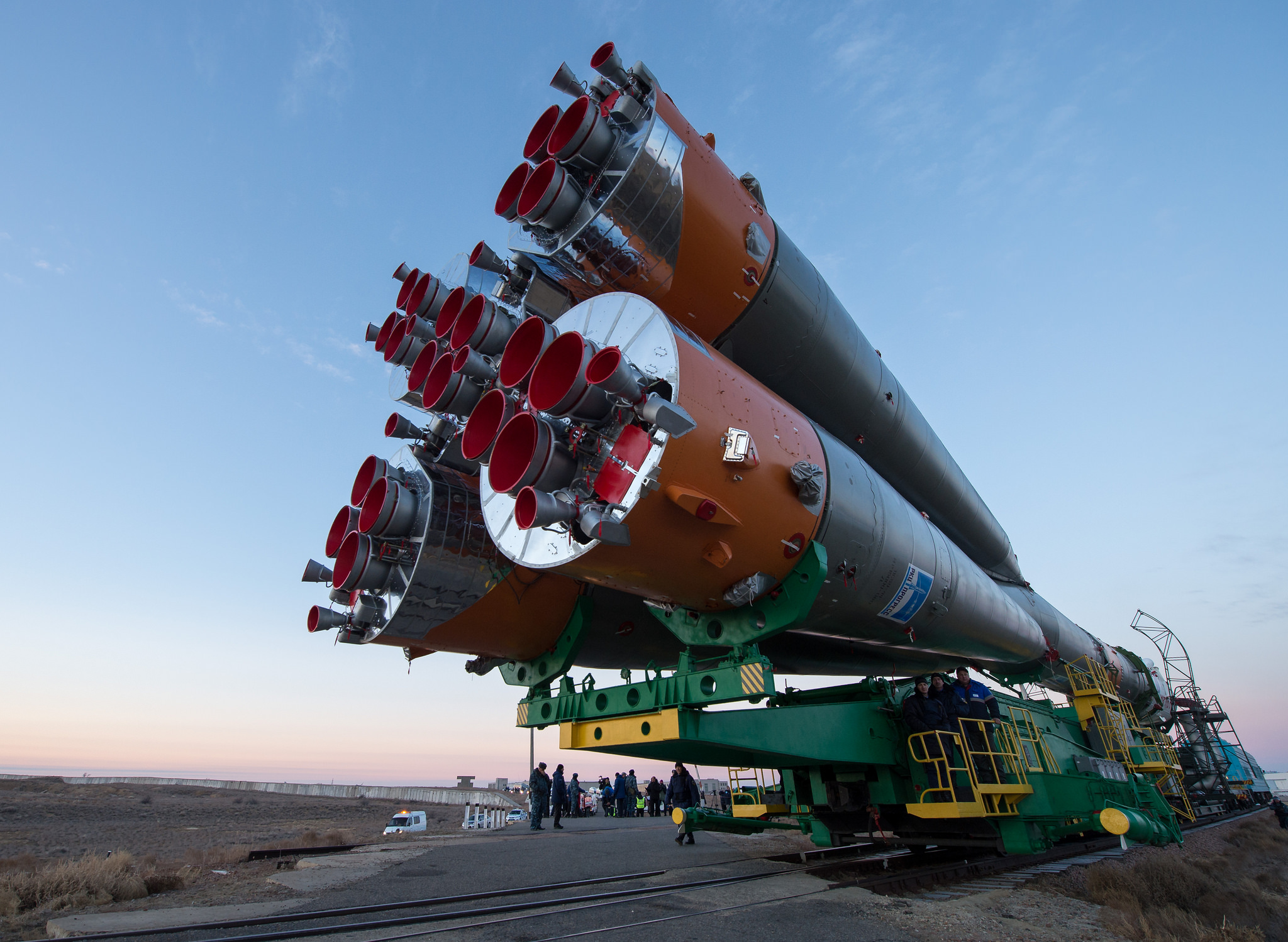 Soyuz Rocket Transport HD Wallpaper
