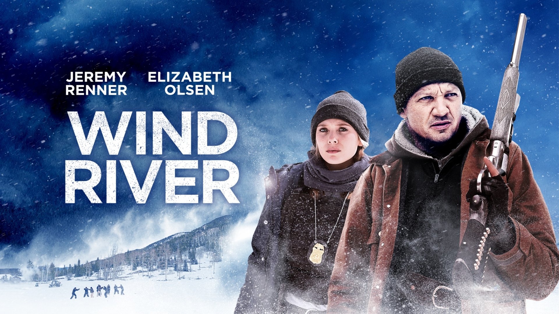 Download Elizabeth Olsen Jeremy Renner Movie Wind River HD Wallpaper