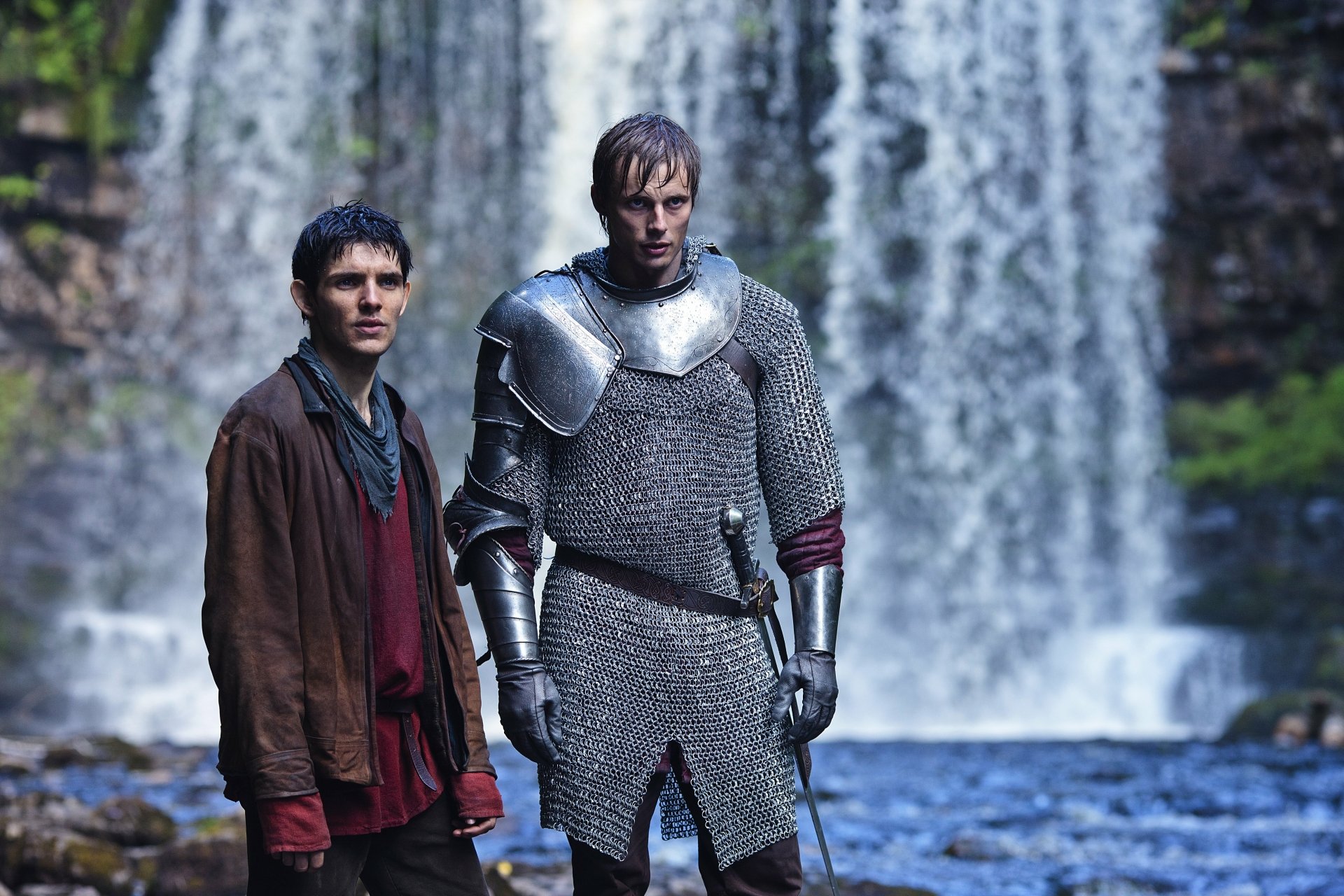 Download Bradley James Arthur (Merlin) Colin Morgan Merlin (Merlin) TV ...