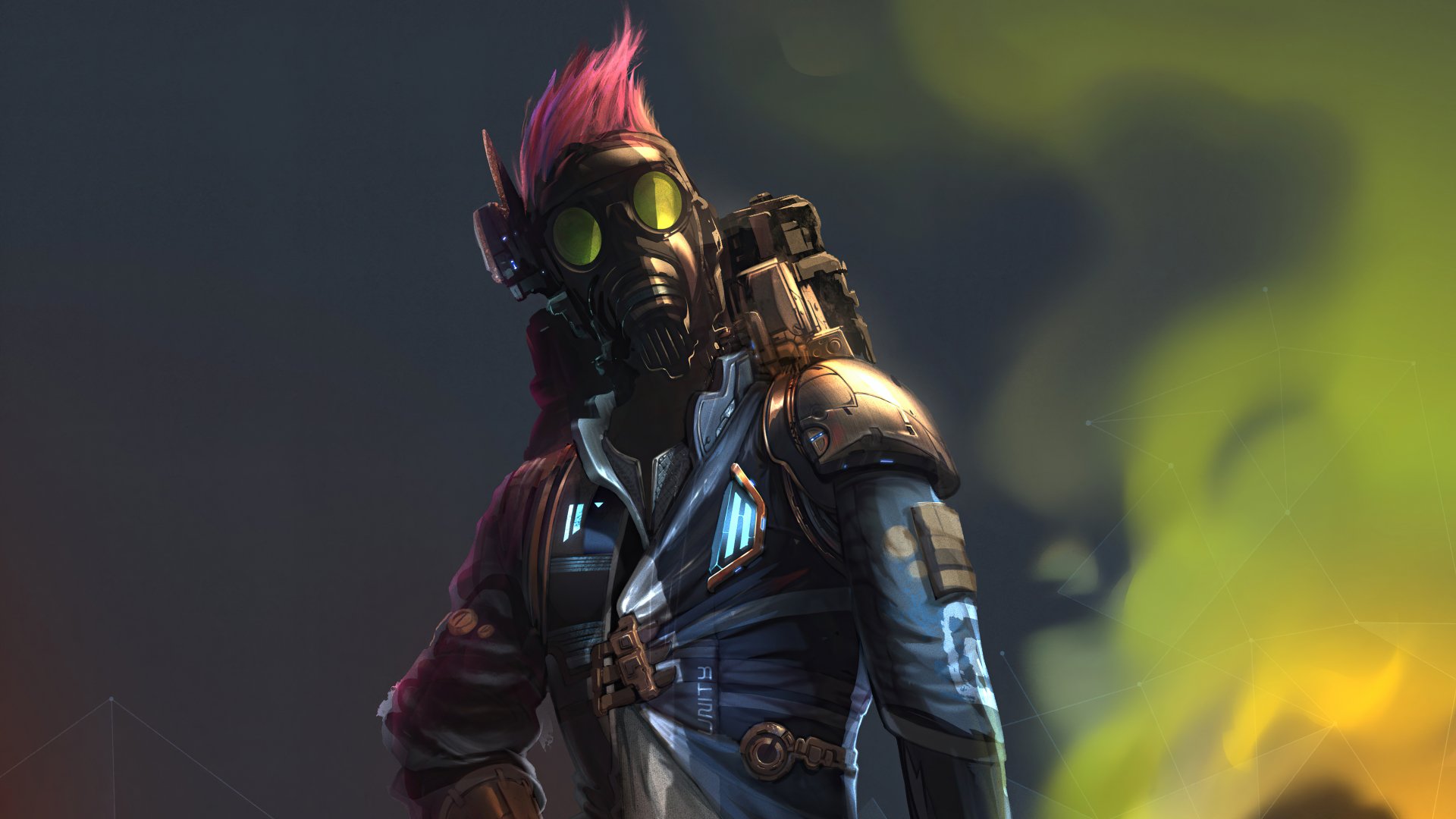 Neon Rebel: 4K Cyberpunk Sci-Fi Warrior Wallpaper by Dany David ...