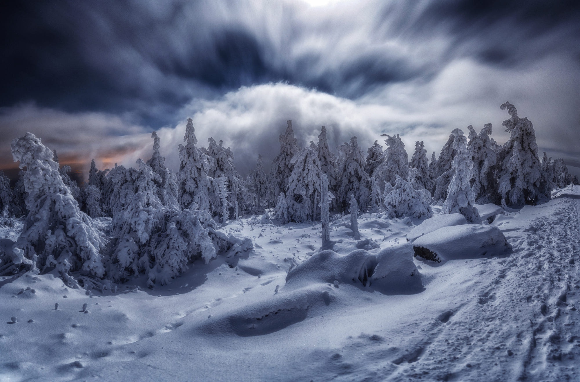 German Countryside Snow