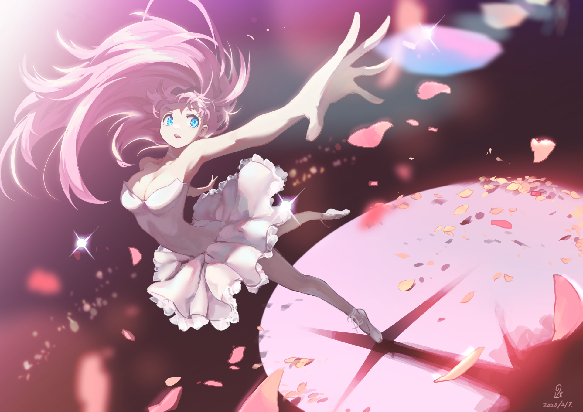 Chika Fujiwara — Pink-Haired Blue-Eyed Ballerina (2K Quad HD Anime ...