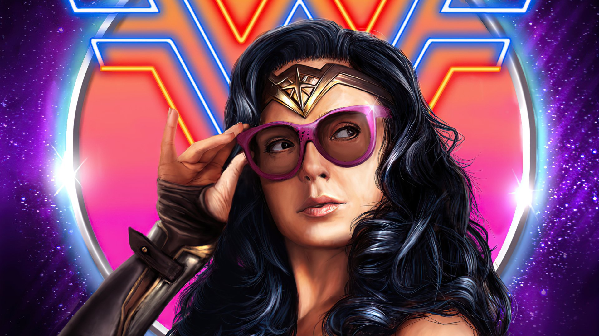 Wonder Woman 1984 HD Wallpaper Featuring Gal Gadot in Action by Mariano Mattos